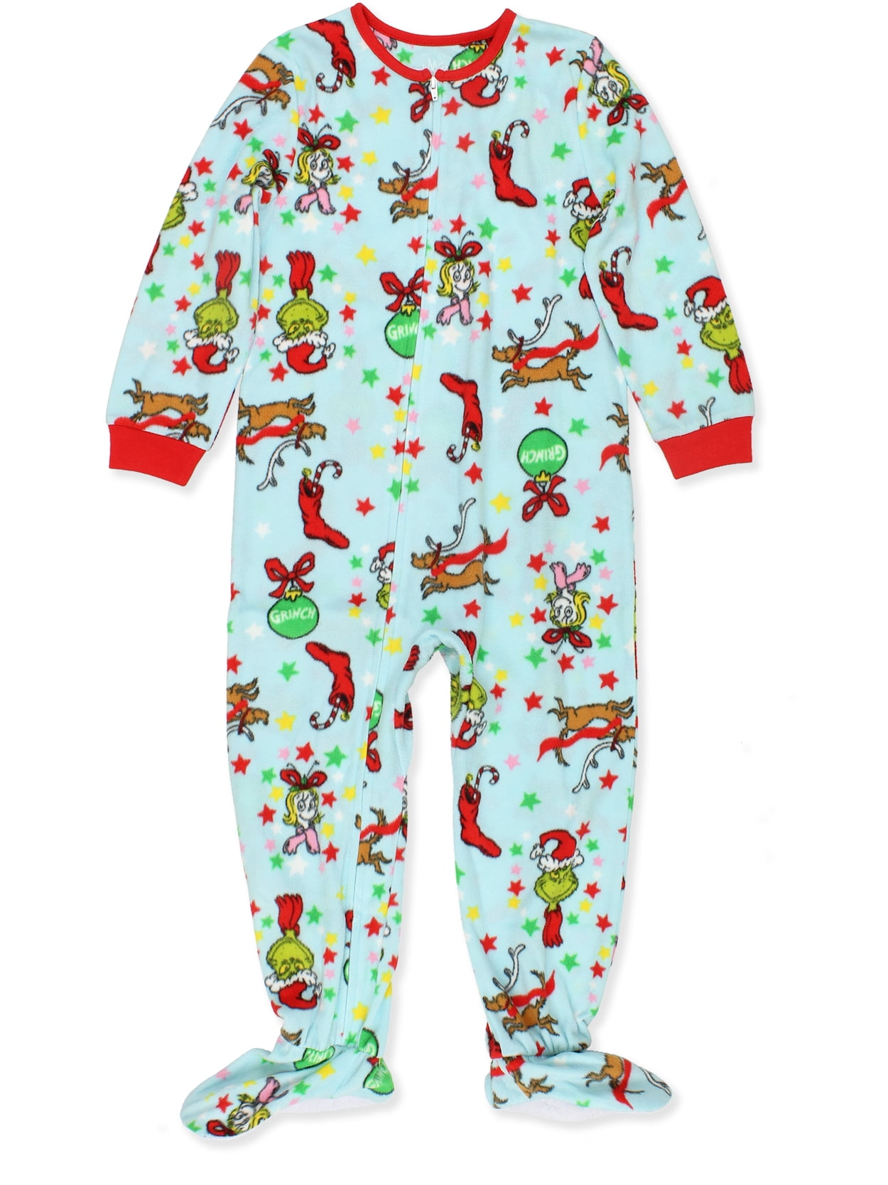 Dr. Seuss The Grinch Baby PJs, Kids Children Onesie, Infant Toddler Footed Blanket Sleeper ...