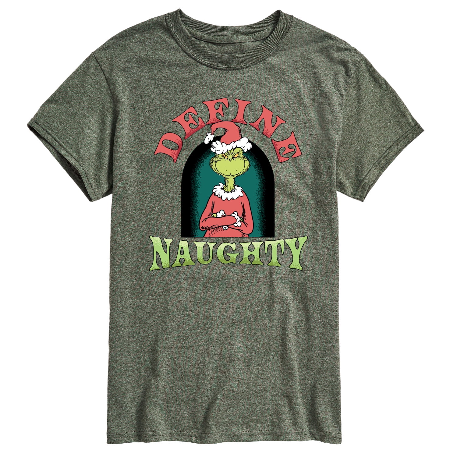The Grinch - Define Naughty - Men's Short Sleeve Graphic T-Shirt ...