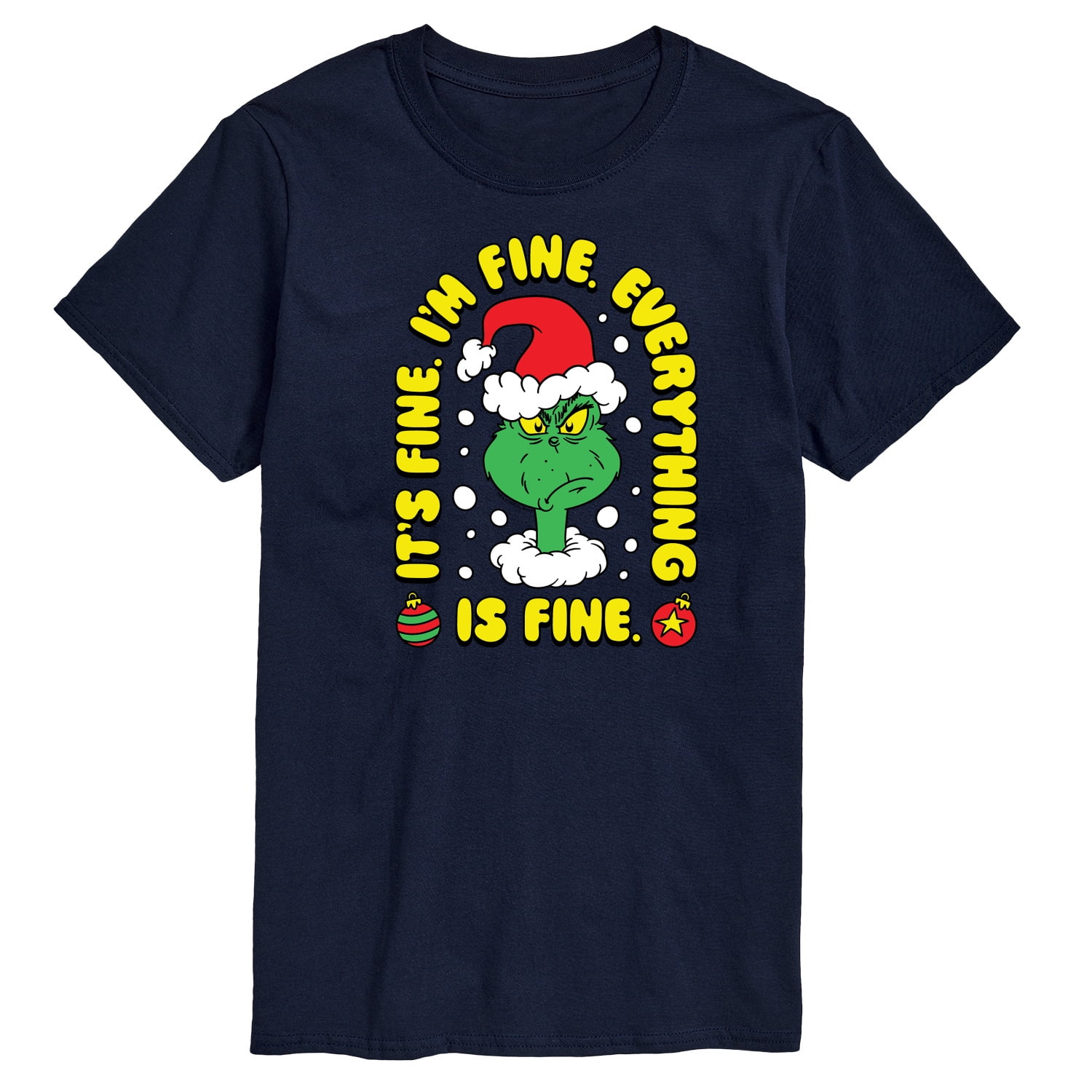 Dr. Seuss The Grinch - Christmas - Everything Is Fine - Men's Short ...