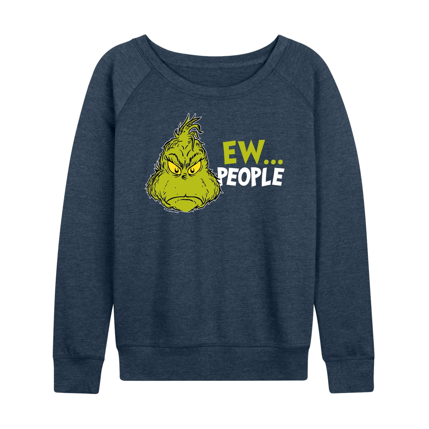 Dr. Seuss - Grinch Ew People - Women's Lightweight French Terry Long ...
