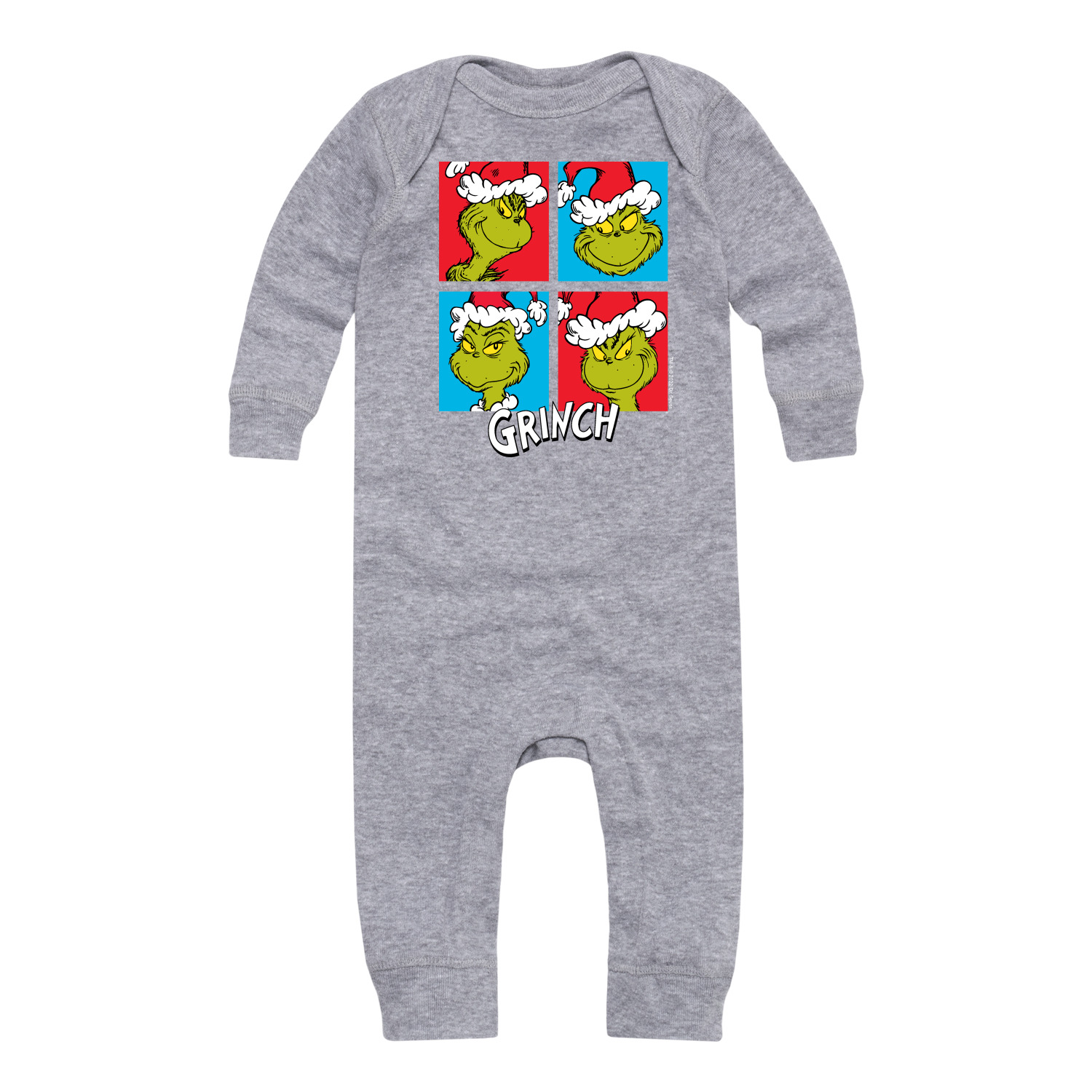 Dr. Seuss The Grinch - Christmas - Grinch Grid - Infant Baby Long ...
