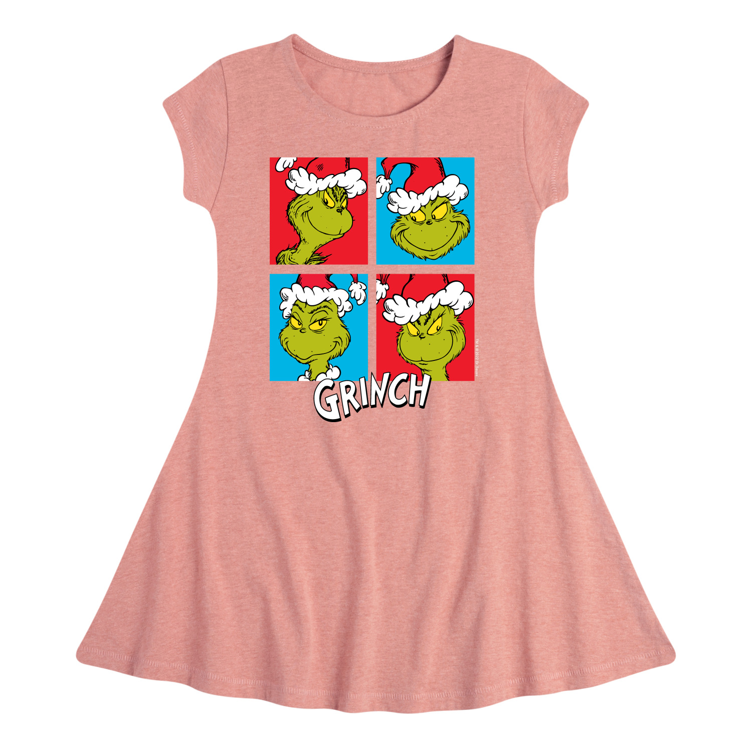 Dr. Seuss The Grinch - Christmas - Grinch Grid - Toddler & Youth Girls ...