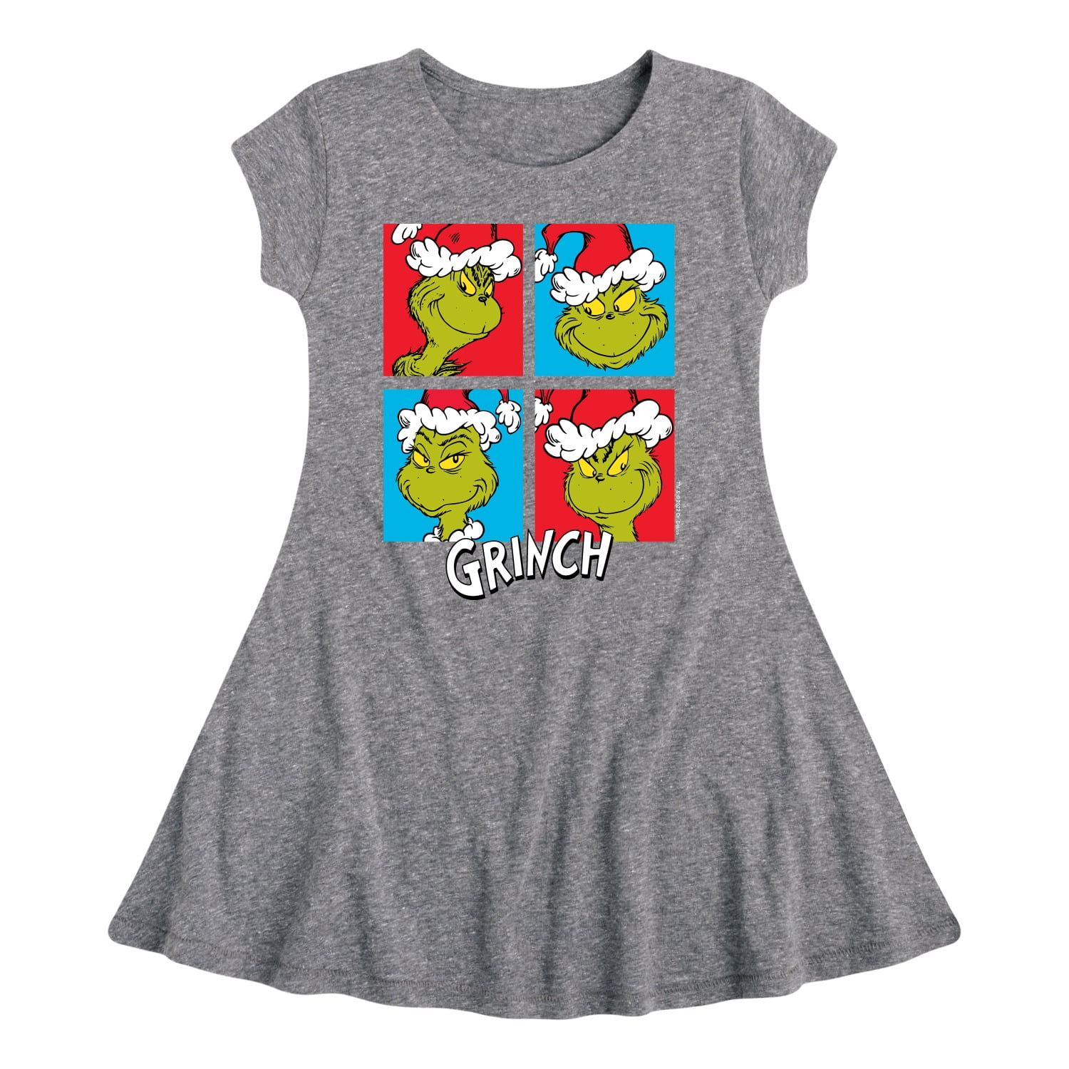 Dr. Seuss The Grinch - Christmas - Grinch Grid - Toddler & Youth Girls ...