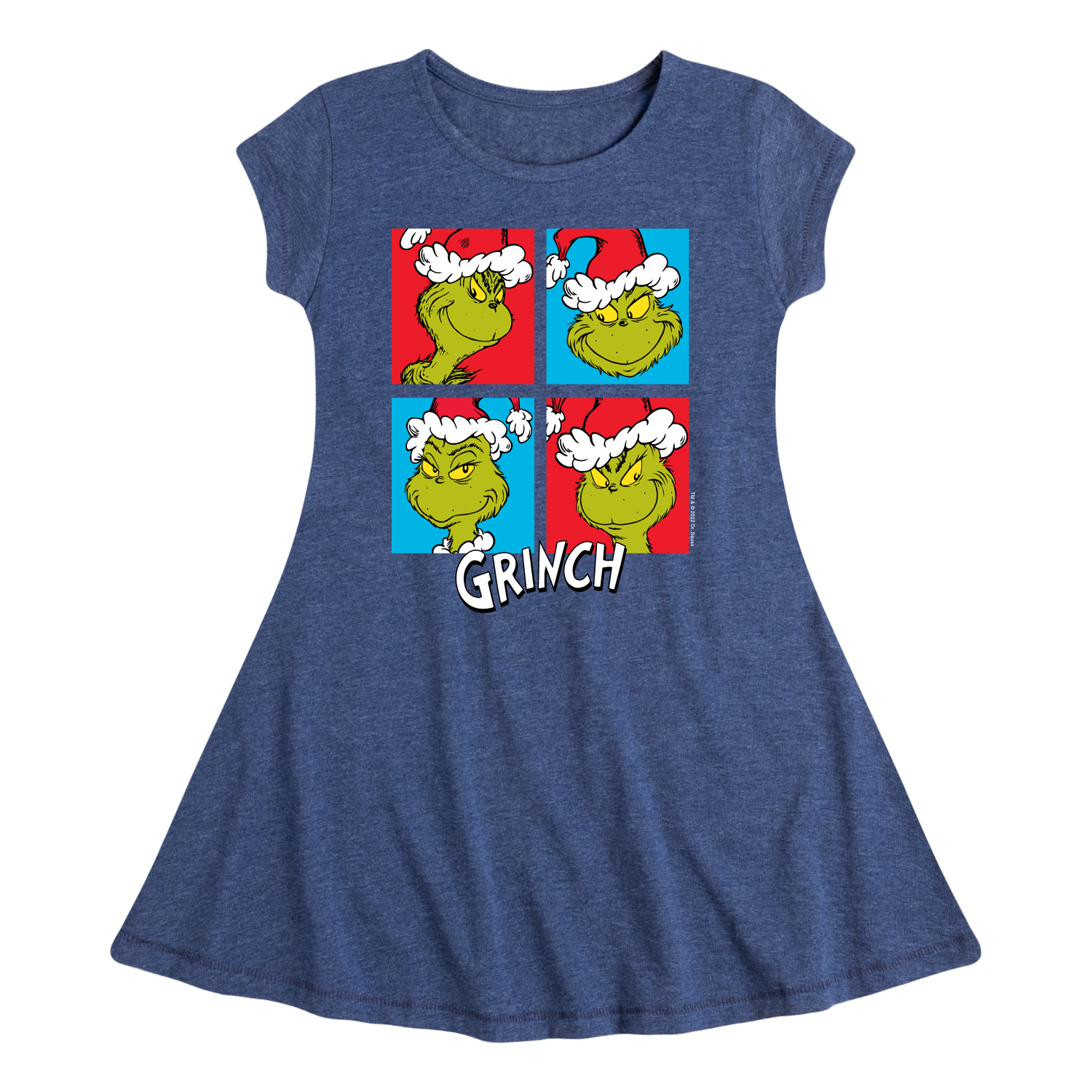 Dr. Seuss The Grinch - Christmas - Grinch Grid - Toddler & Youth Girls ...