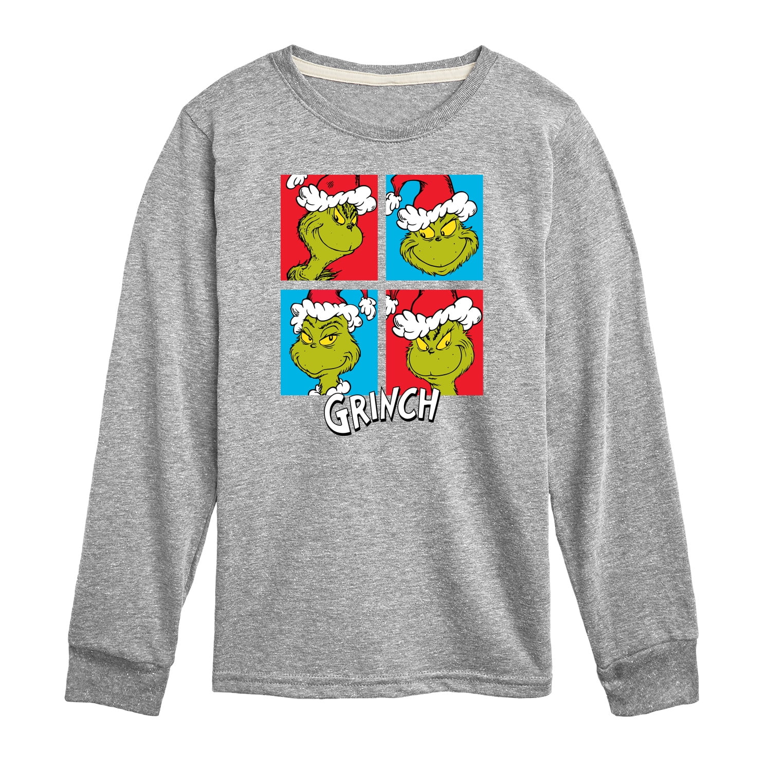 Dr. Seuss The Grinch - Christmas - Grinch Grid - Toddler & Youth Long ...