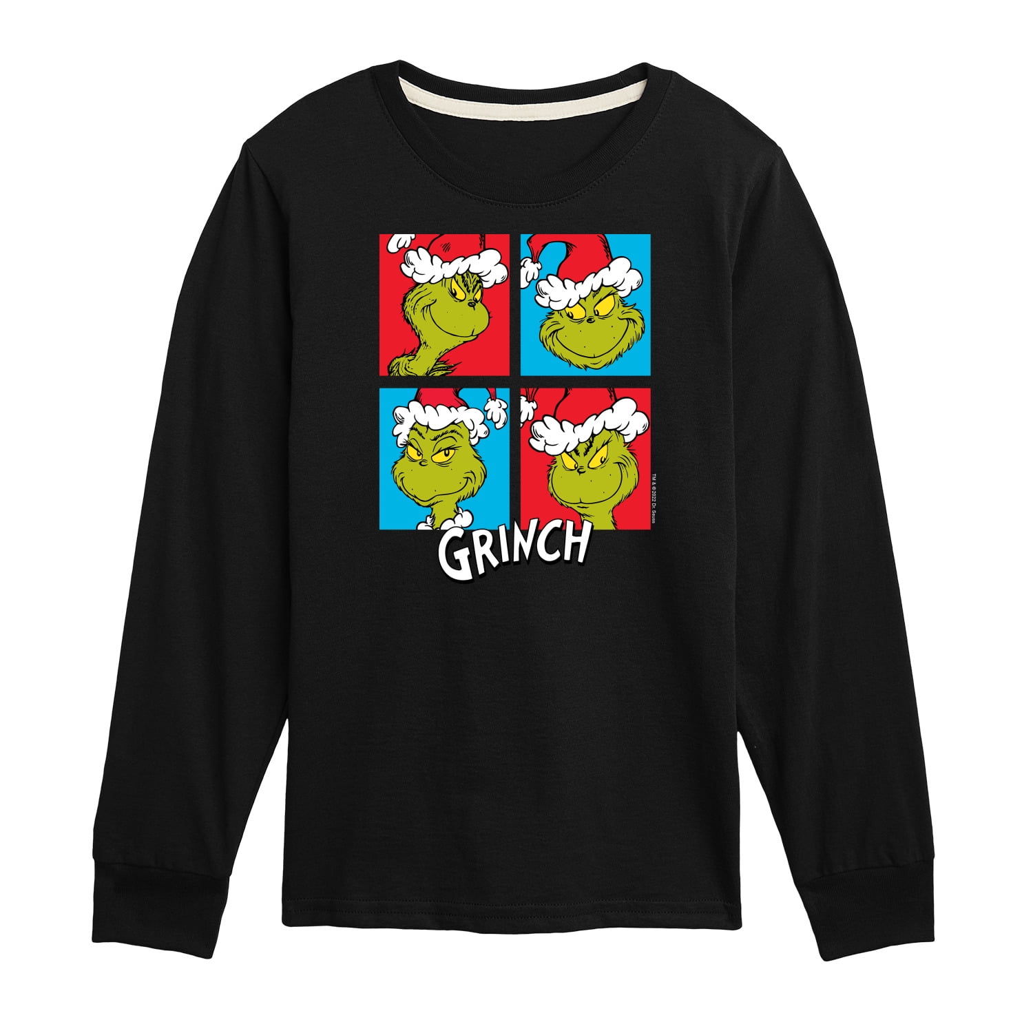 Dr. Seuss The Grinch - Christmas - Grinch Grid - Toddler & Youth Long ...