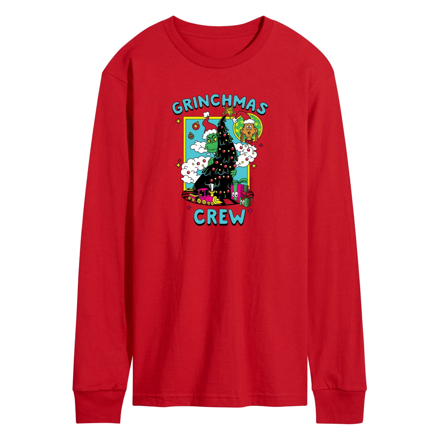 Dr. Seuss The Grinch - Christmas - Grinchmas Crew - Men's Long Sleeve T-Shirt - Walmart.com