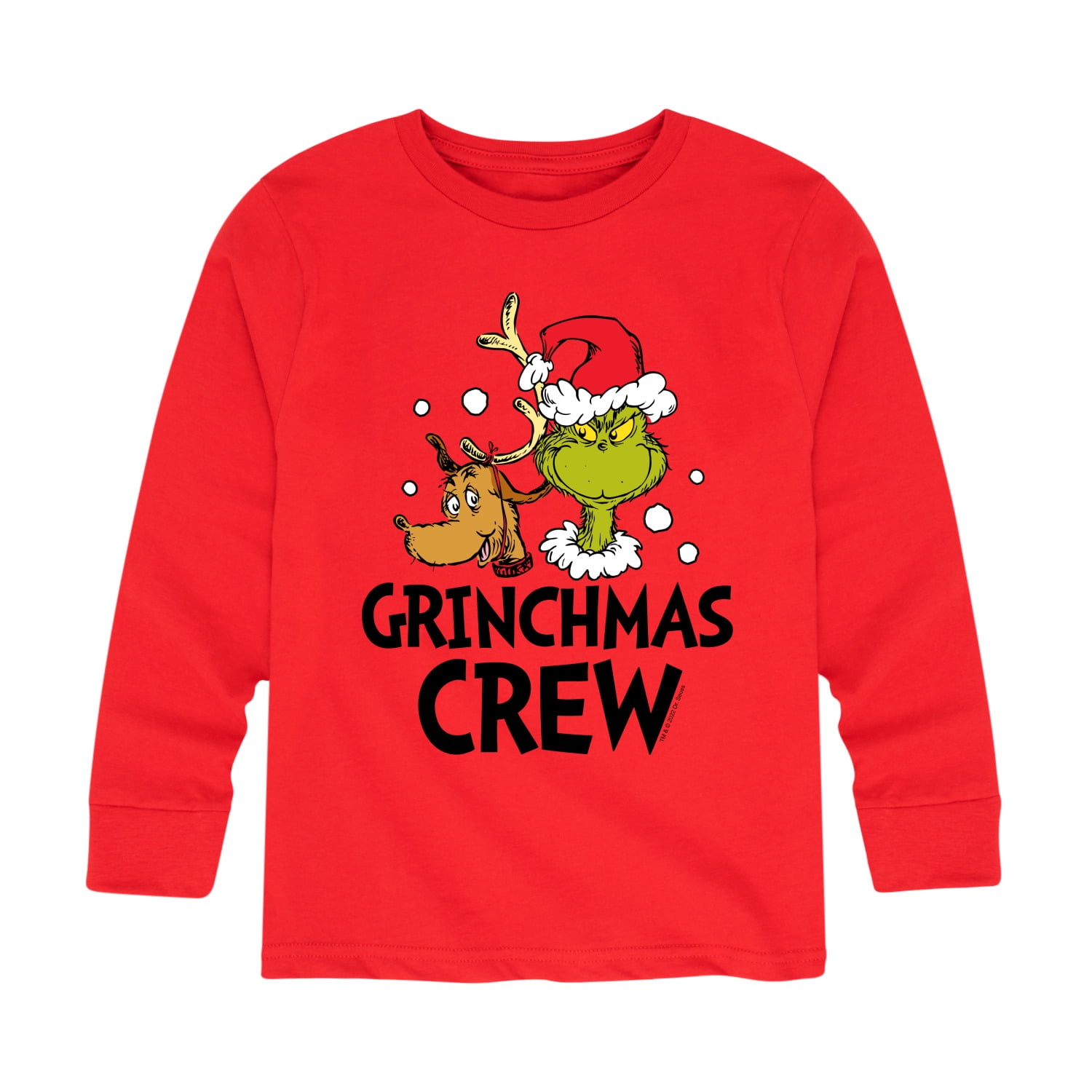 Dr. Seuss The Grinch - Christmas - Grinchmas Crew - Toddler & Youth Long Sleeve Graphic T-Shirt ...