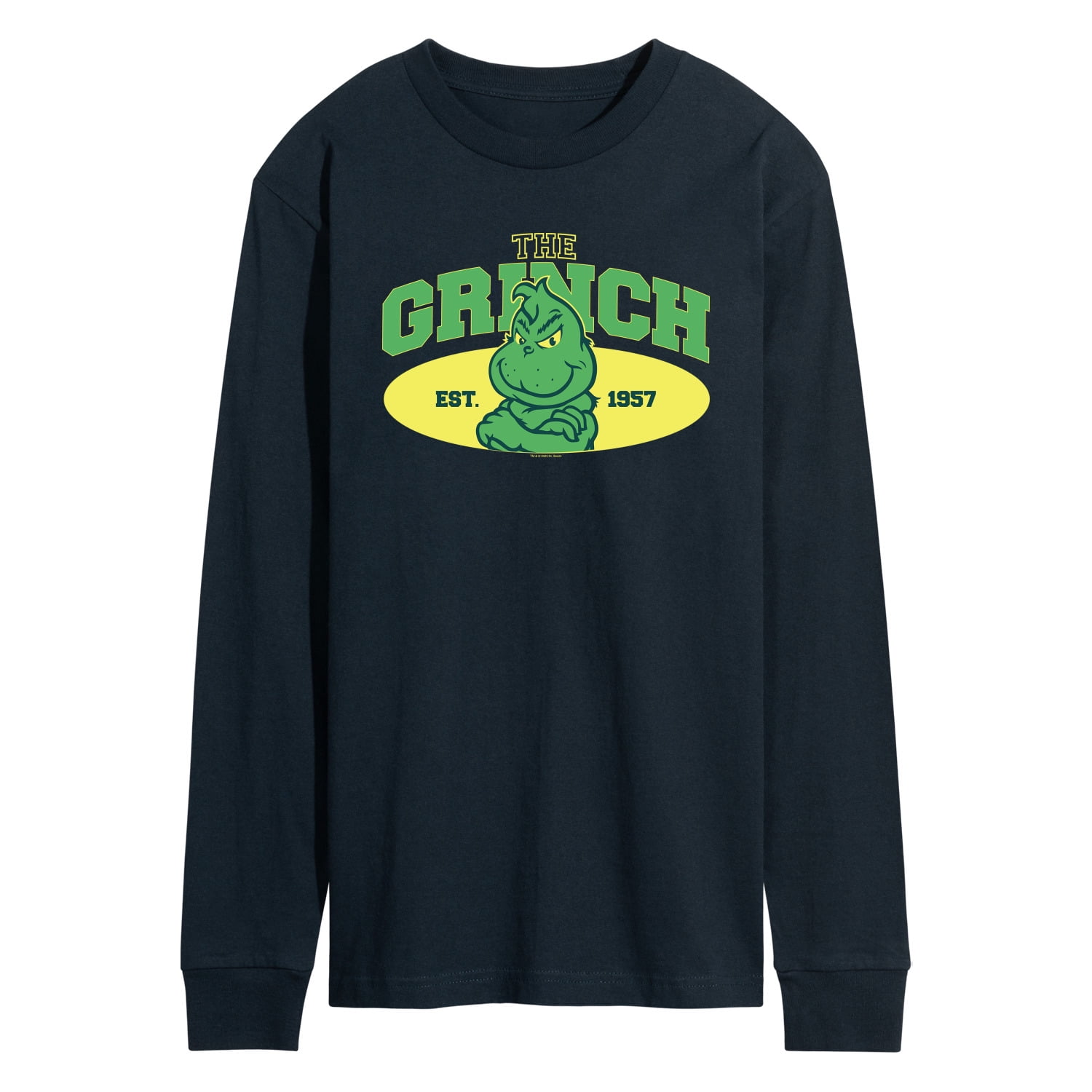 Dr. Seuss The Grinch - Christmas - Little Grinch Est. 1957 - Men's Long ...