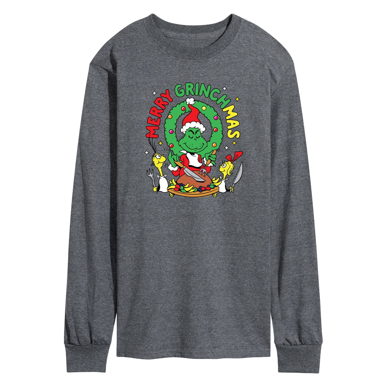 Dr. Seuss The Grinch - Christmas - Merry Grinchmas - Men's Long Sleeve ...