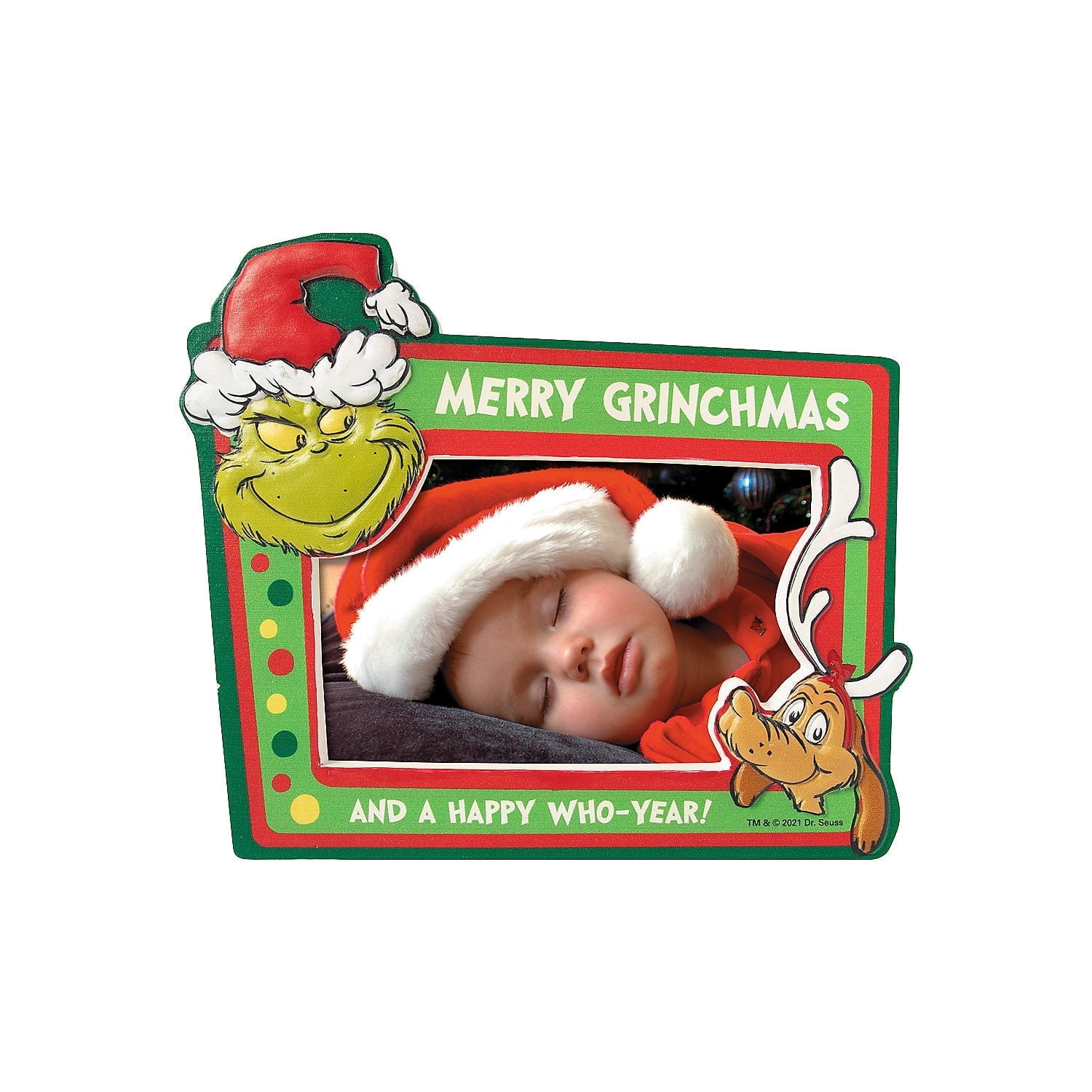 Dr. Seuss The Grinch Christmas Picture Frame - Walmart.com