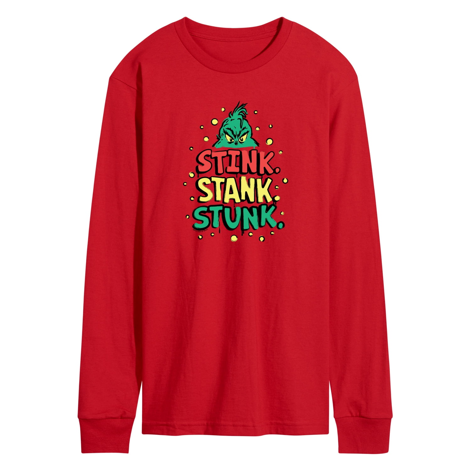 Dr. Seuss The Grinch - Christmas - Stink. Stank. Stunk. - Men's Long ...
