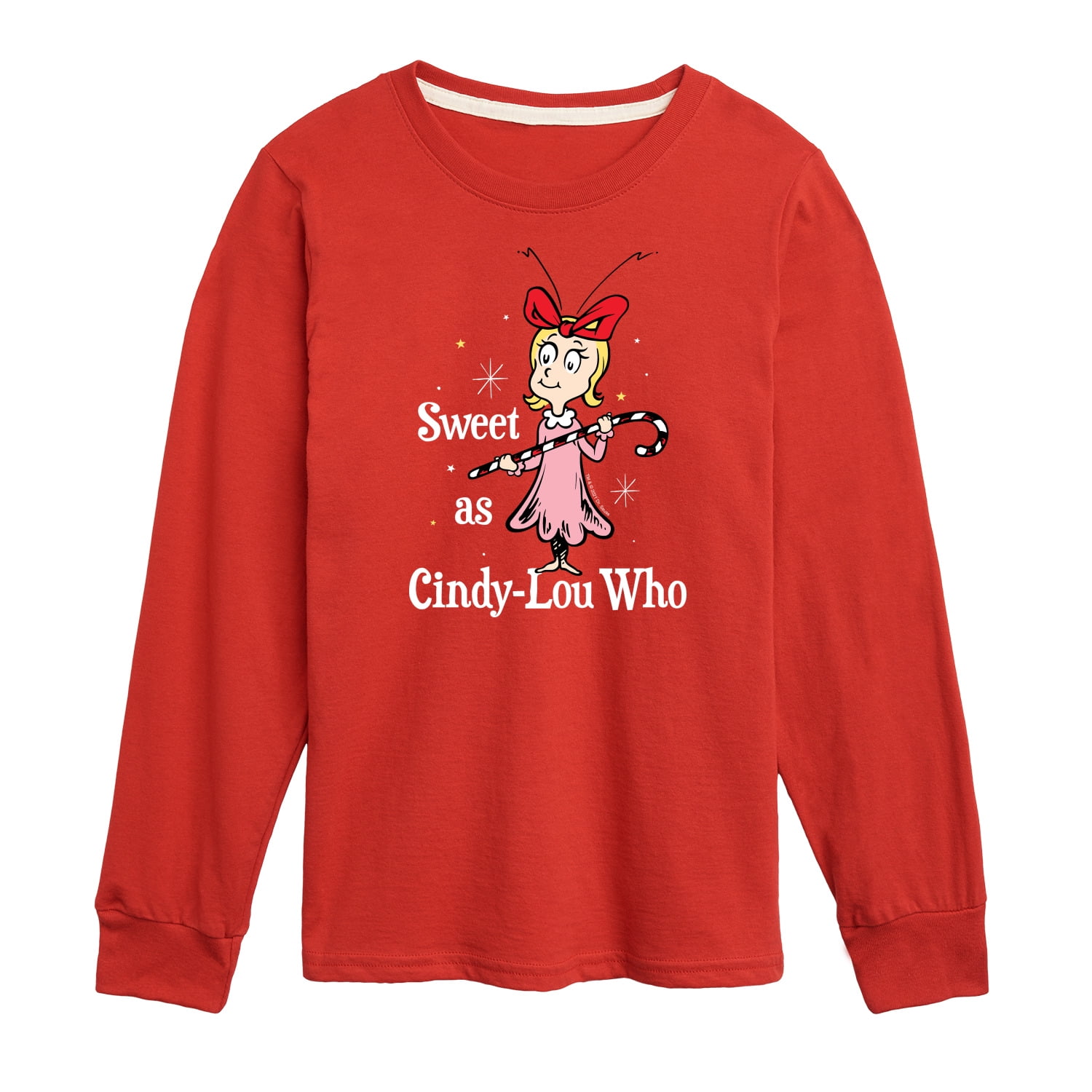 Dr. Seuss The Grinch - Christmas - Sweet Cindy Lou Who - Toddler & Youth Long Sleeve Graphic T ...