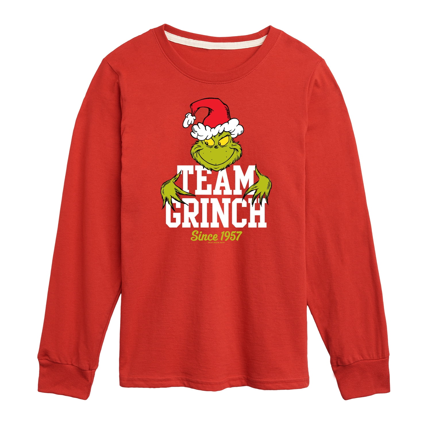 Dr. Seuss The Grinch Christmas Toddler and Youth Long Sleeve Graphic T ...