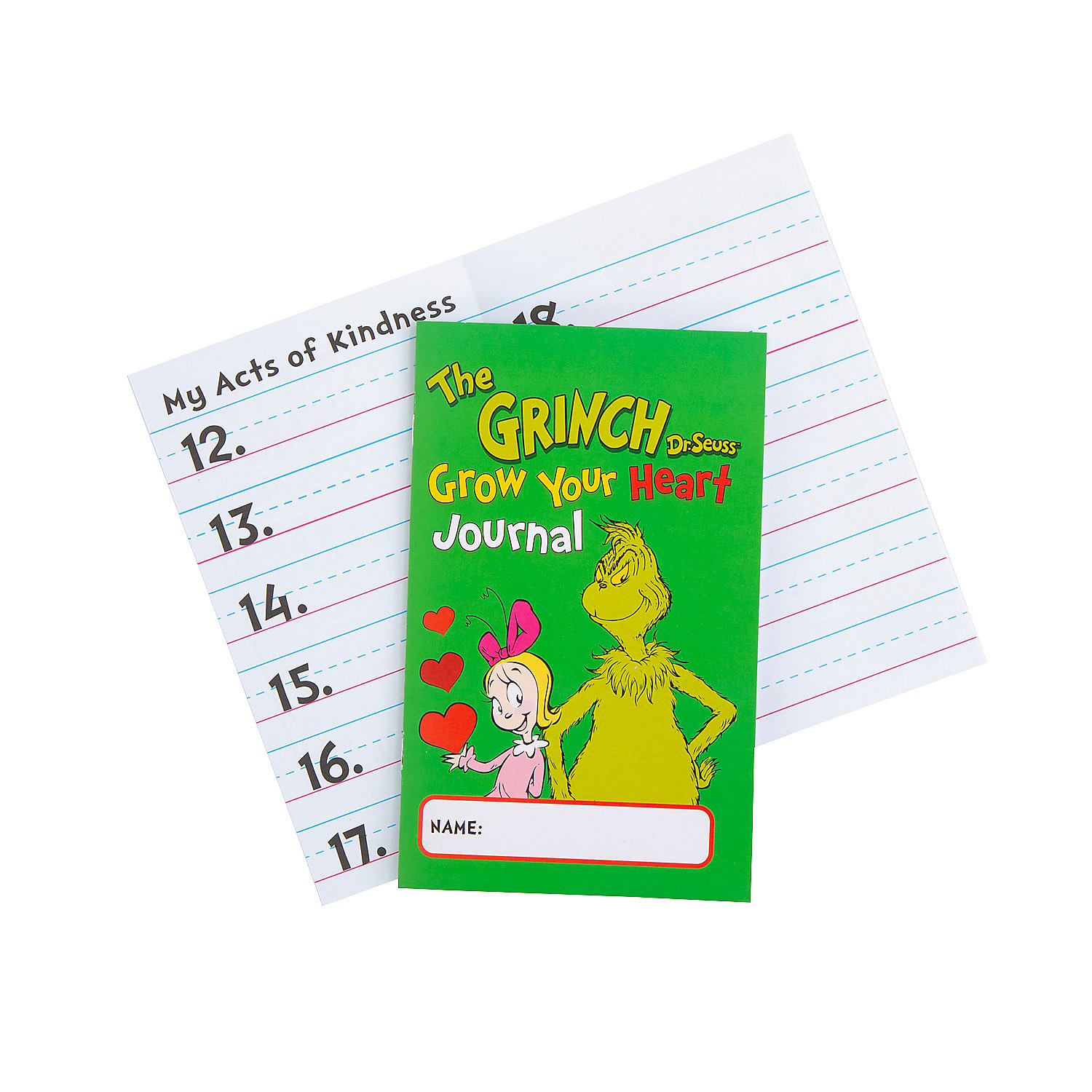 Dr. Seuss The Grinch Christmas Writing & Activity Journals with ...