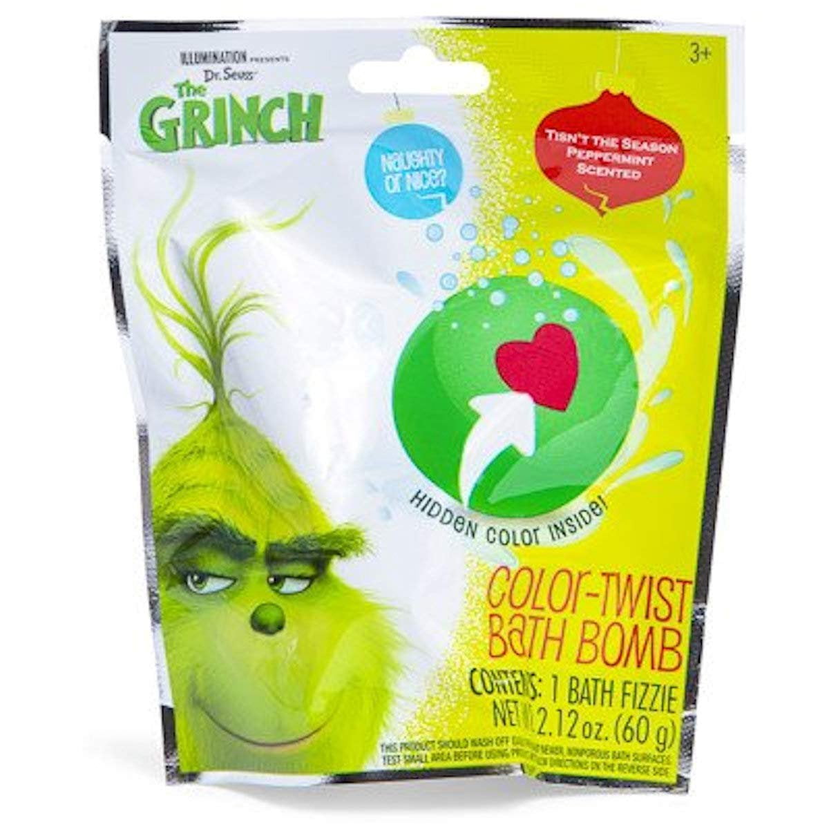 Dr. Seuss' The Grinch Color Twist Bath Fizzie - Walmart.com