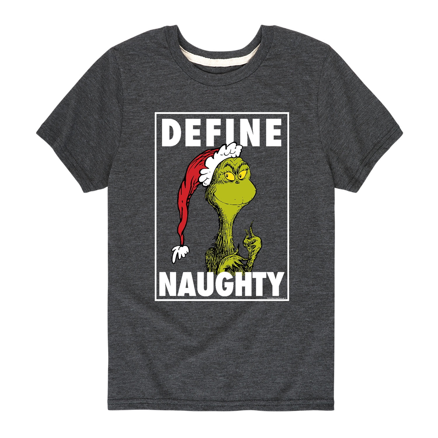 Dr. Seuss - The Grinch Define Naughty - Toddler And Youth Short Sleeve ...