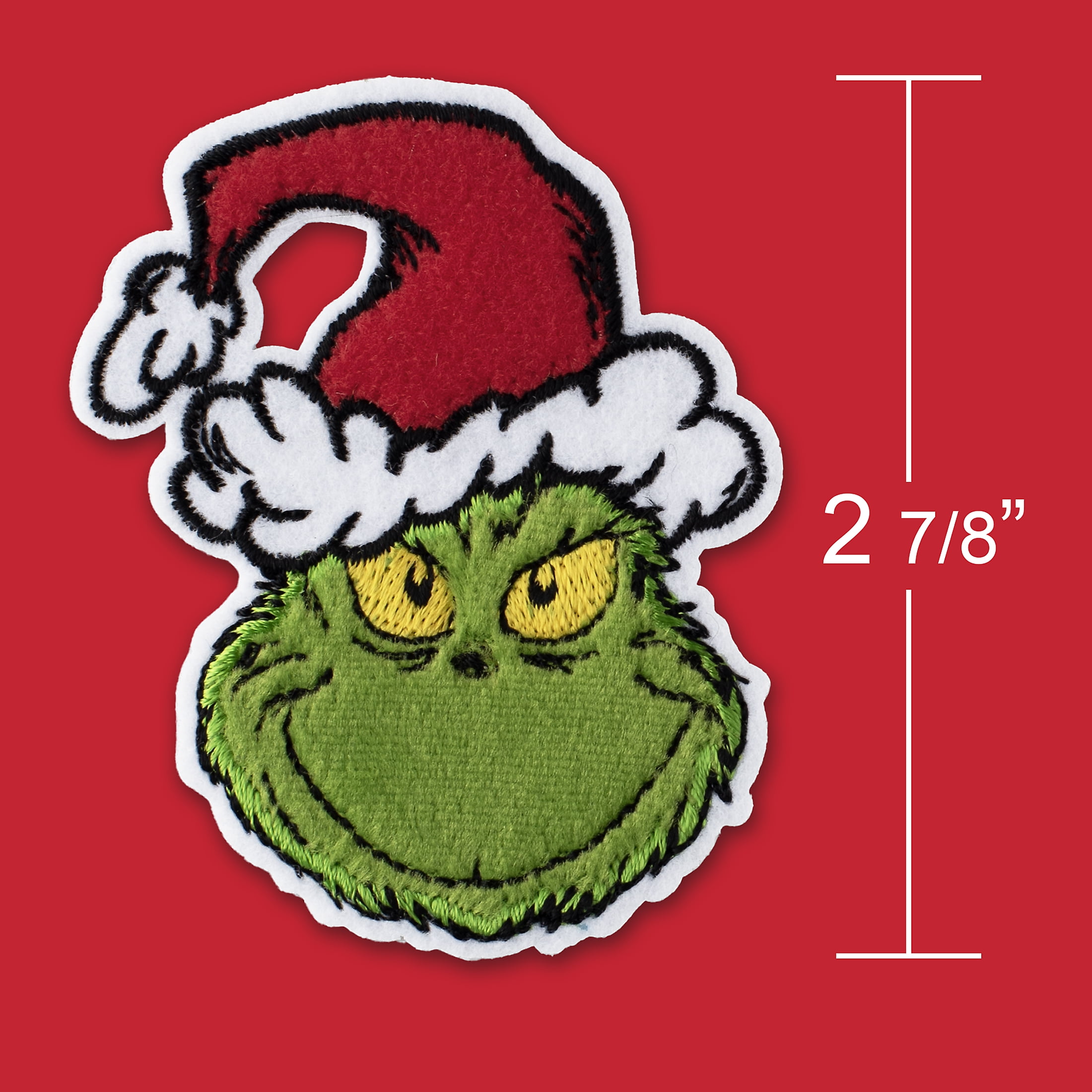 Dr. Seuss The Grinch Embroidered Iron-on Patch by Simplicity, Christmas ...
