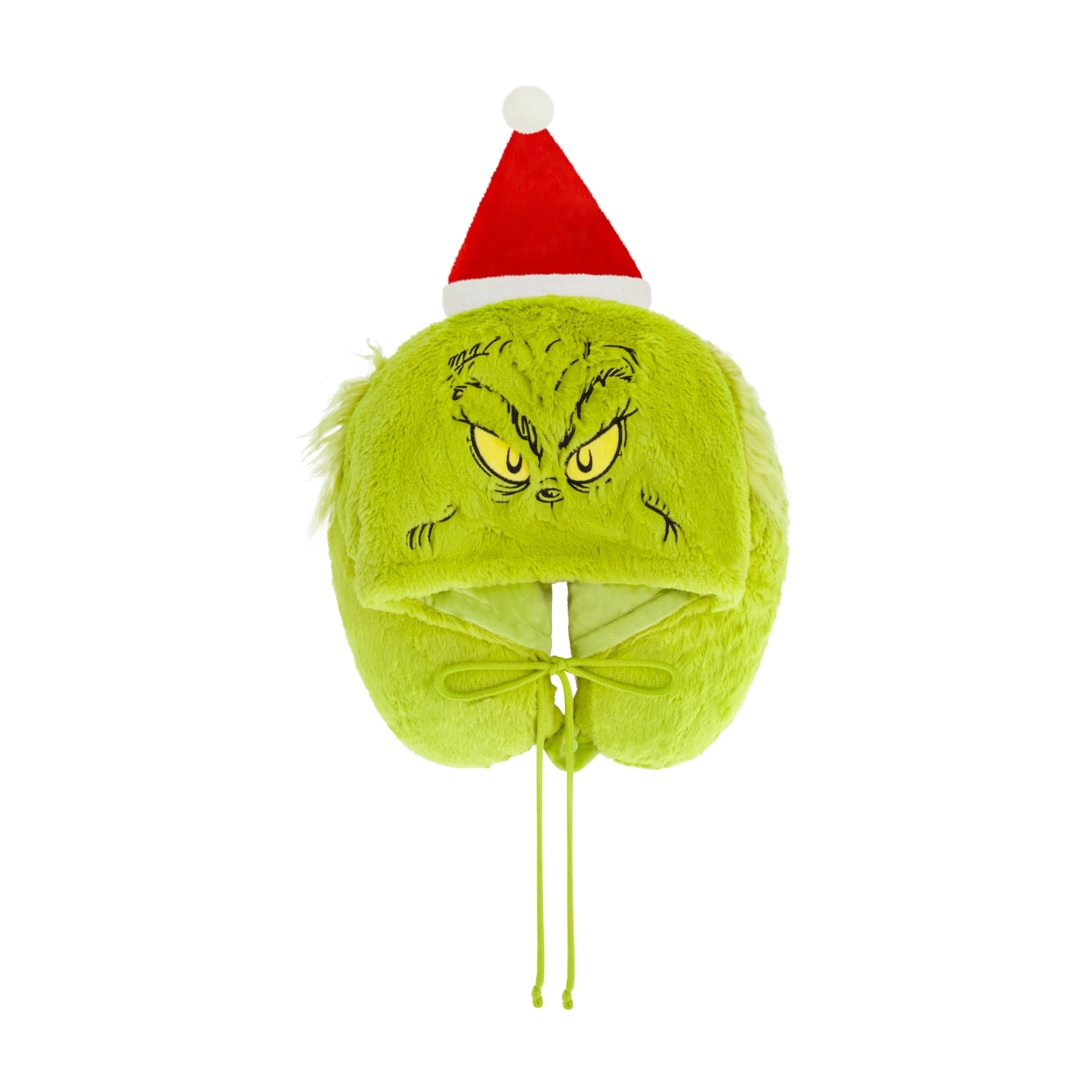 Dr. Seuss The Grinch Hooded Neck Pillow, Memory Foam Travel Accessories ...