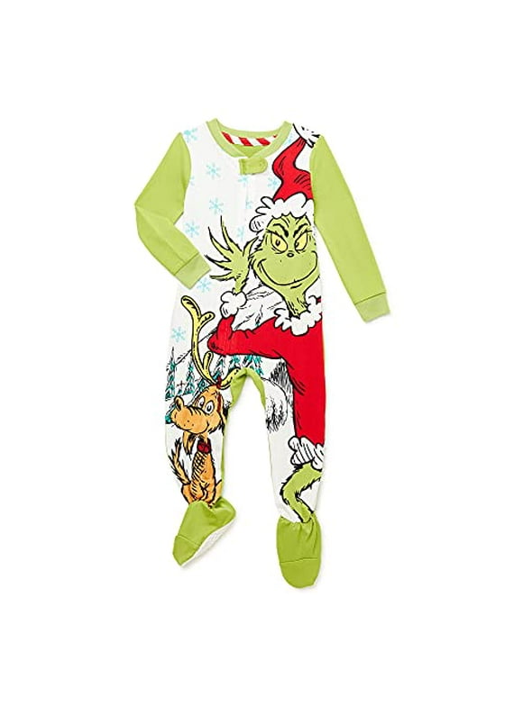 Dr. Seuss' The Grinch Kids' Pajamas & Robes in Pajama Shop - Walmart.com