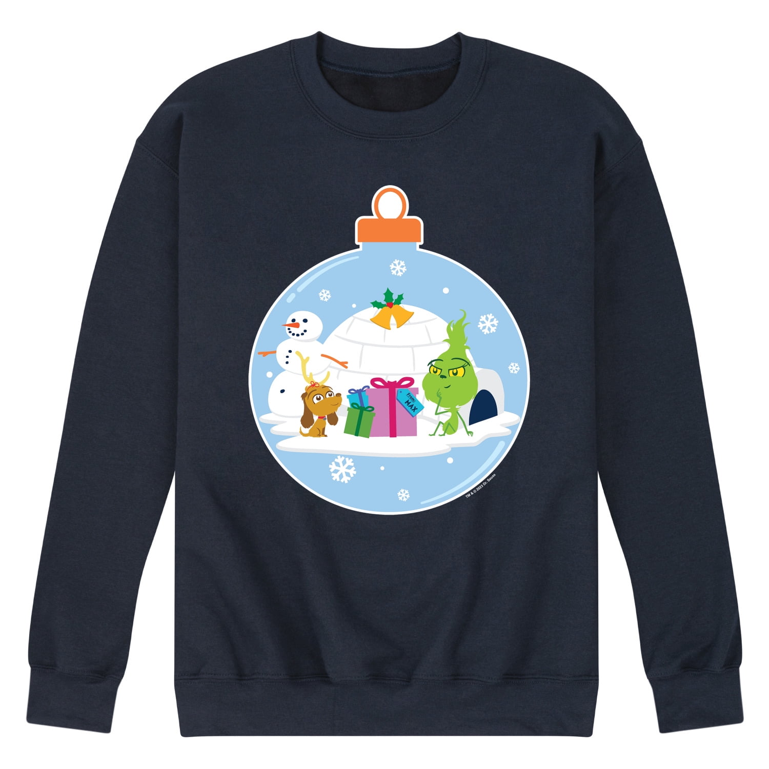Dr. Seuss The Grinch - Little Grinch - Christmas Igloo - Men's Crew ...