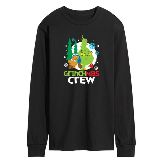 Dr. Seuss The Grinch - Little Grinch - Grinchmas Crew - Men's Long Sleeve T-Shirt - Walmart.com