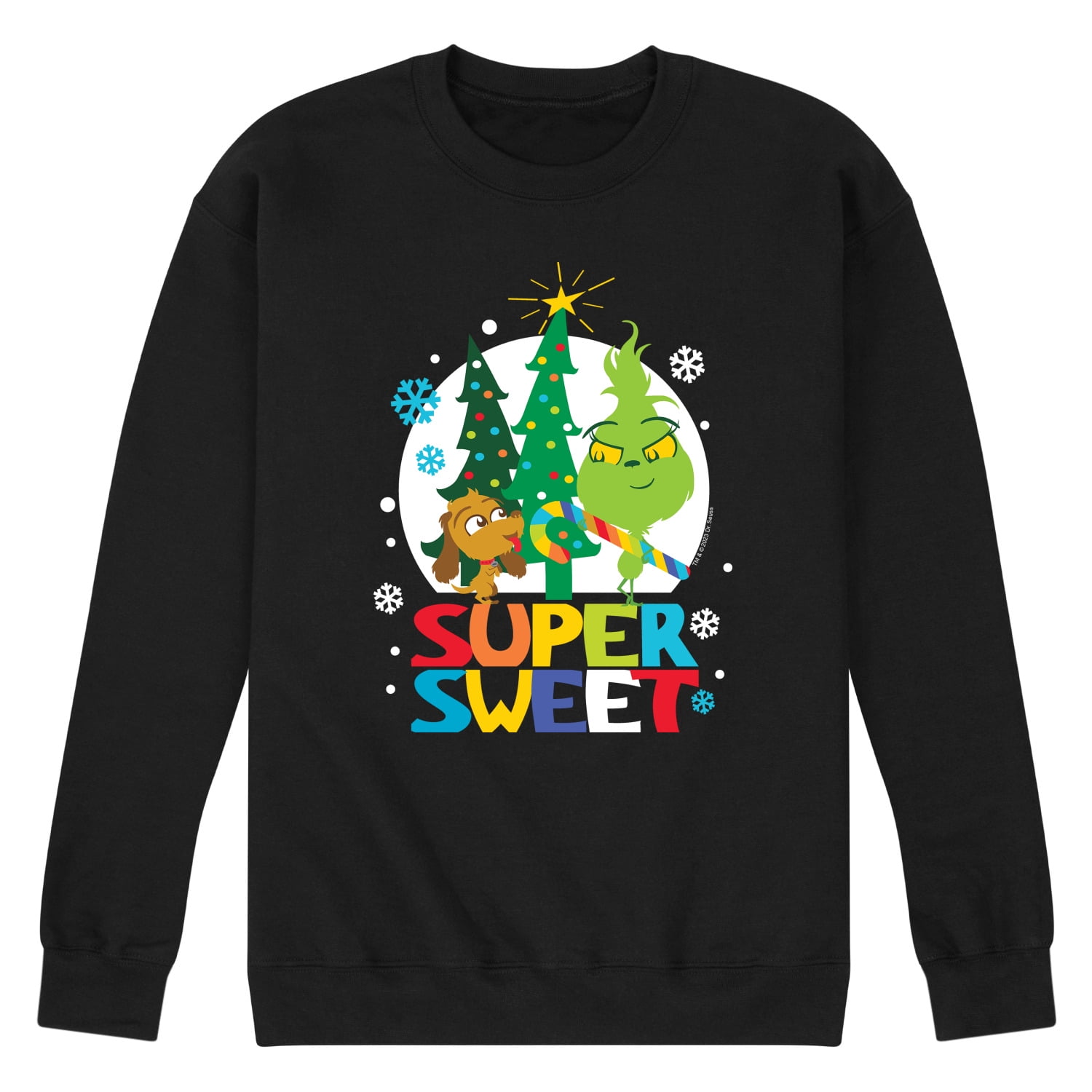 Dr. Seuss The Grinch - Little Grinch - Super Sweet - Men's Crew Neck ...
