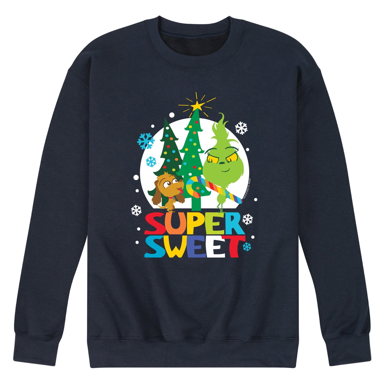 Dr. Seuss The Grinch - Little Grinch - Super Sweet - Men's Crew Neck ...