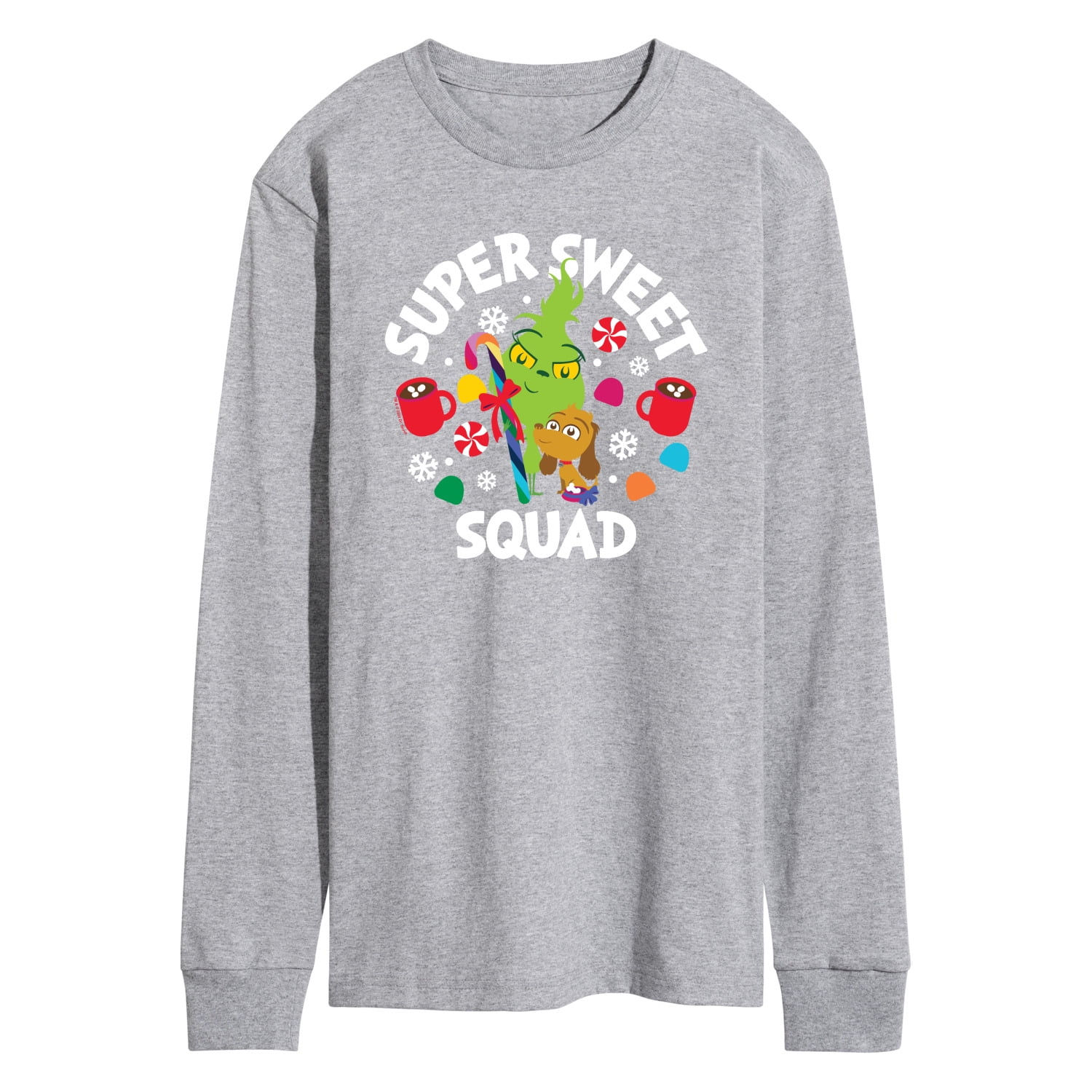 Dr. Seuss The Grinch - Little Grinch - Super Sweet Squad - Men's Long Sleeve T-Shirt - Walmart.com