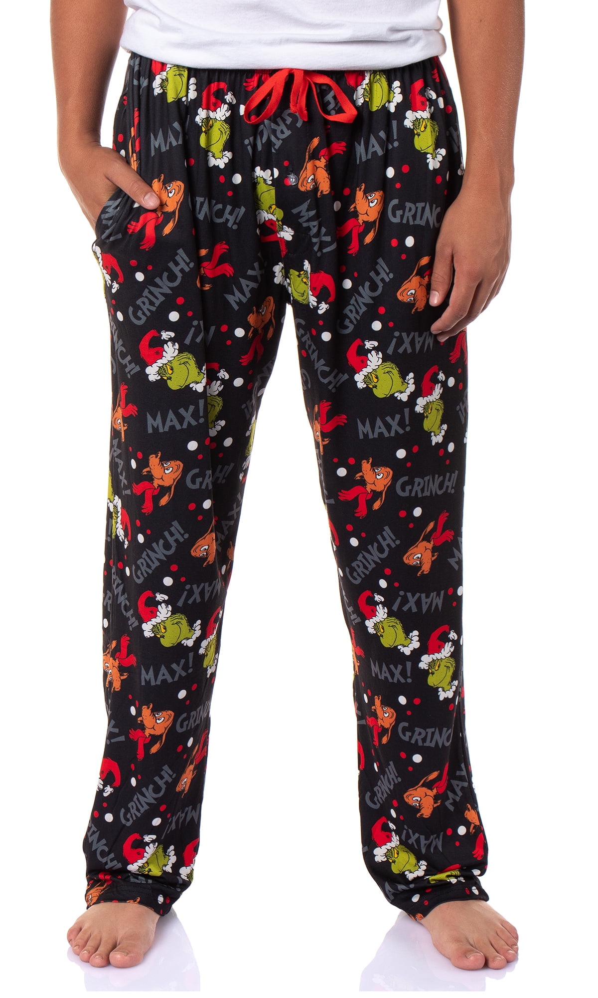 Dr. Seuss The Grinch Men's AOP Grinch and Max Holiday Design Adult ...