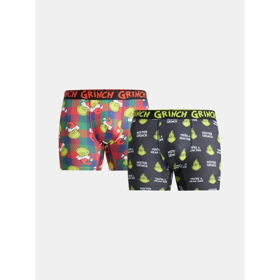 Dr. Seuss The Grinch Men’s Boxer Briefs, 2-Pack, Sizes S-XL - Walmart.com