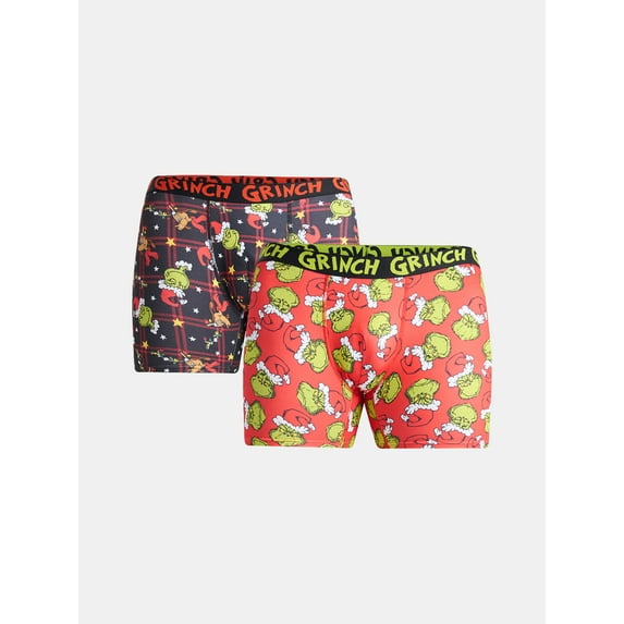 Dr. Seuss The Grinch Men’s Boxer Briefs, 2-Pack, Sizes S-XL - Walmart.com