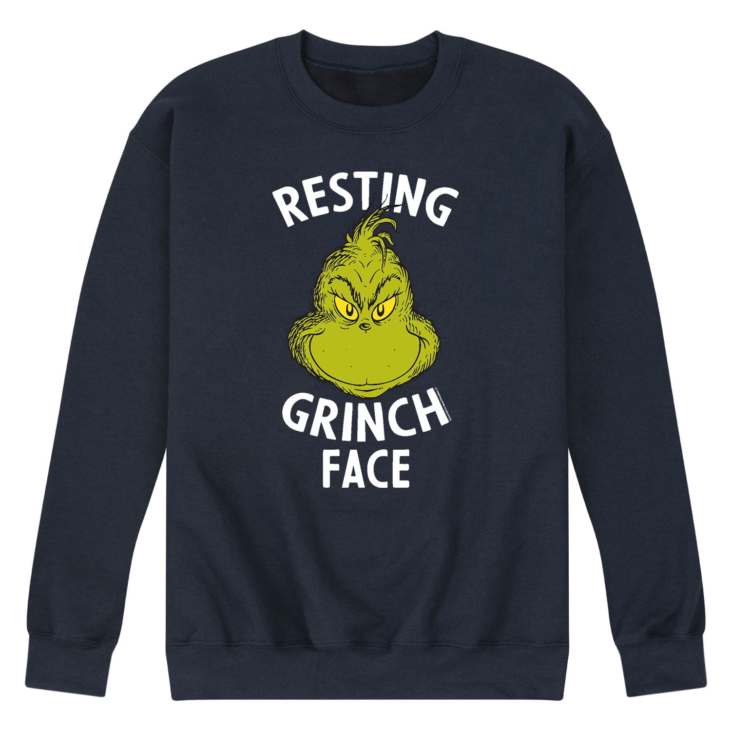 Dr. Seuss - The Grinch - Men's Crew Neck Fleece Pullover - Walmart.com