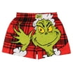 Dr. Seuss Grinch Merry Grinchmas Santa Grinch Buffalo Plaid Boxer ...