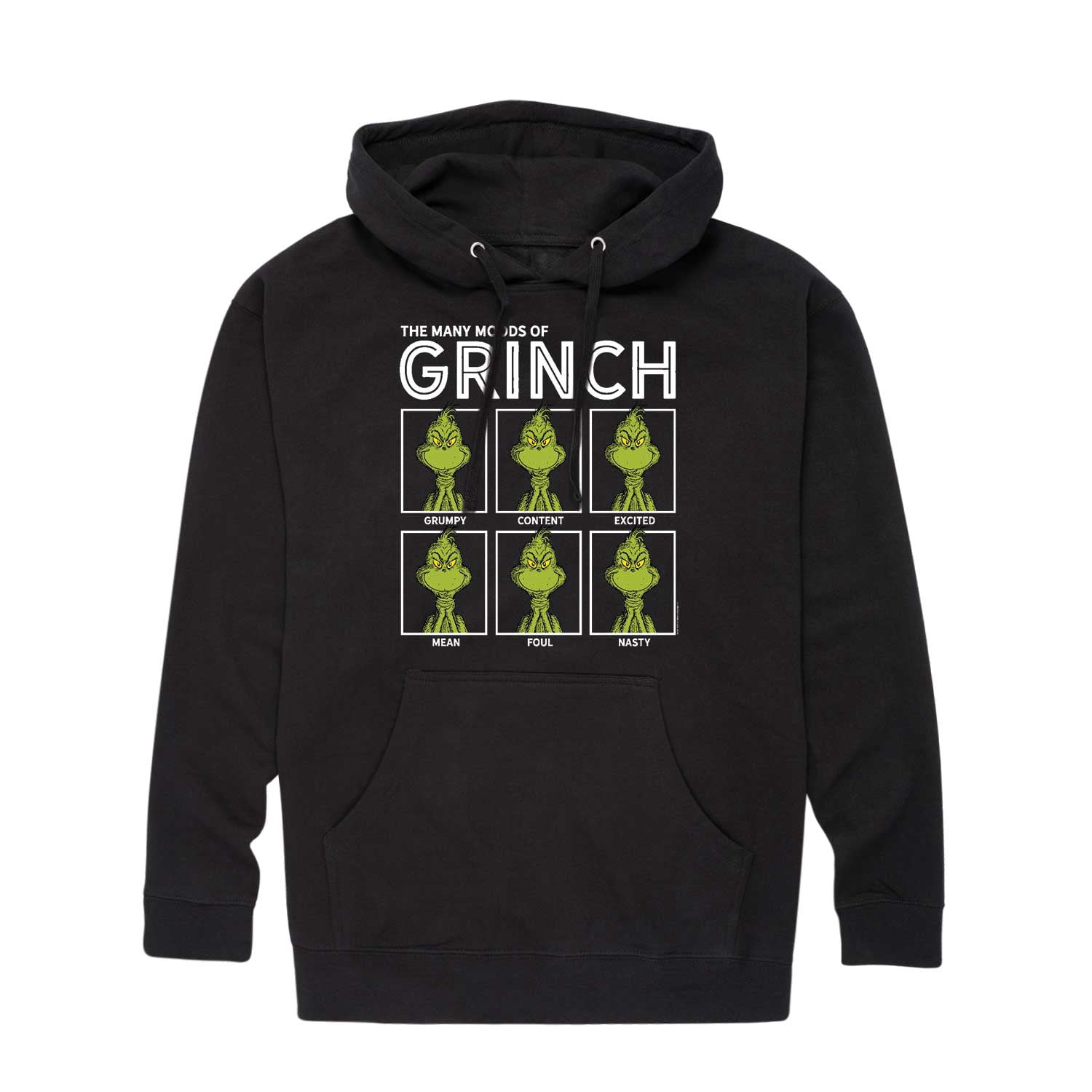 Dr. Seuss - The Grinch - Men's Pullover Hooded Fleece Sweatshirt ...