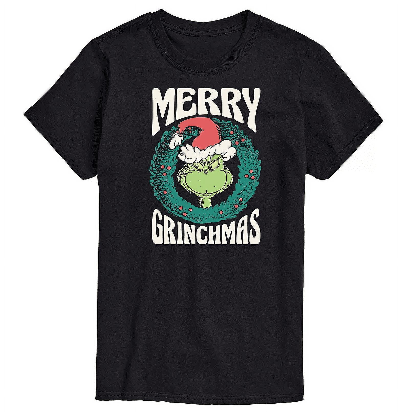 Dr. Seuss The Grinch Merry Grinchmas Graphic Tee - Walmart.com