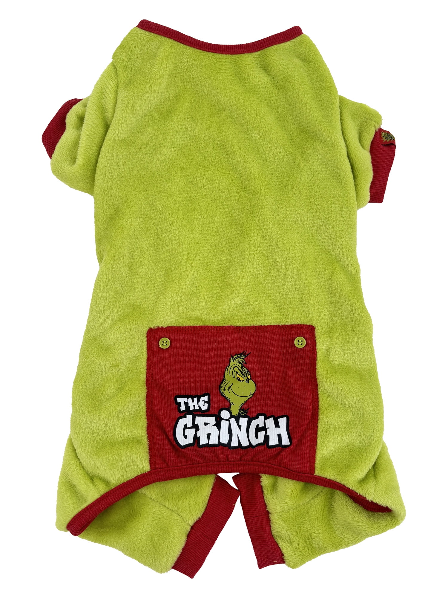 Dr. Seuss' The Grinch Holiday Pet PJs for Dogs, Green - Medium ...