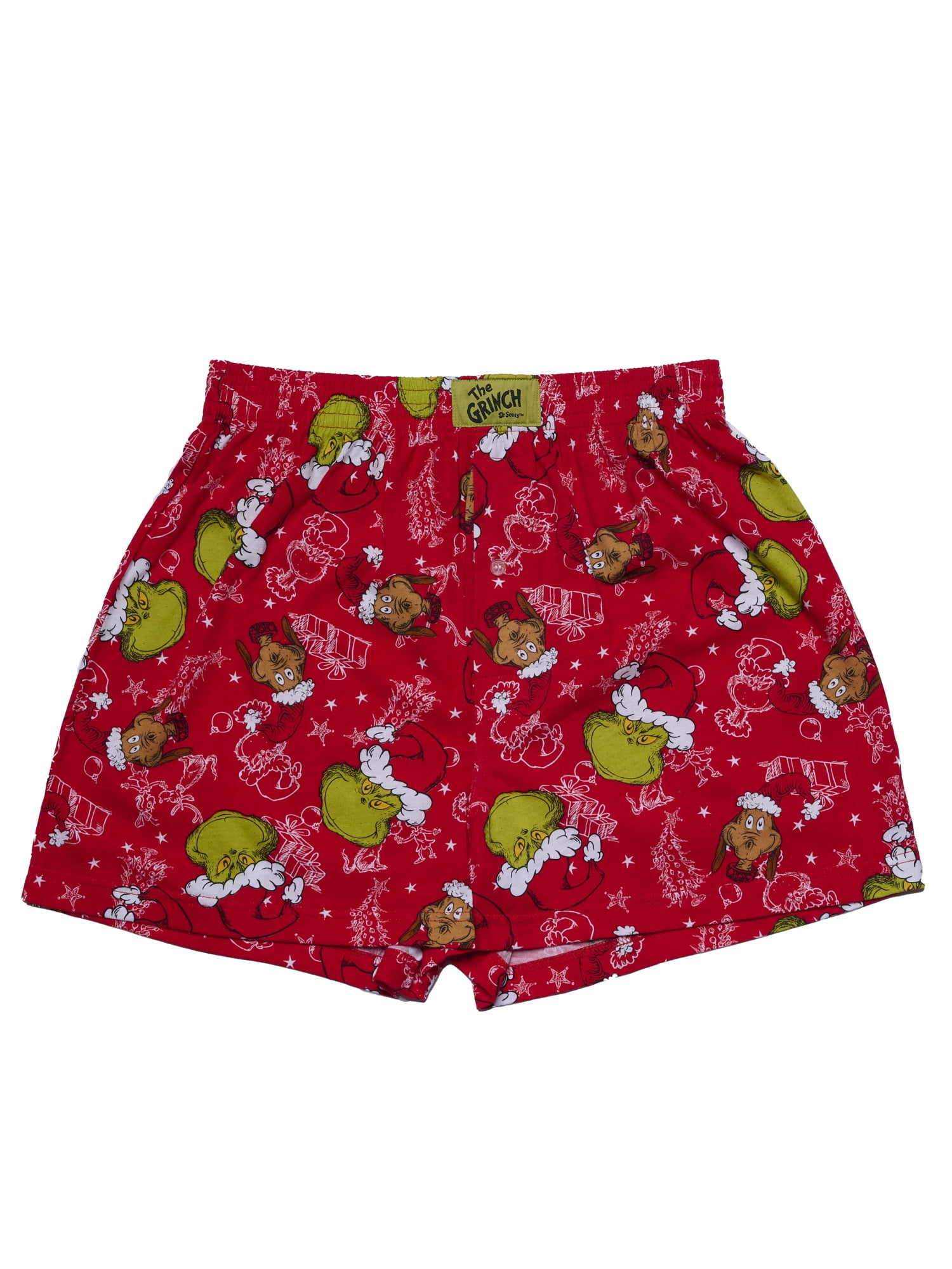 Dr. Seuss The Grinch Slim Fit Boxer Shorts Sleep Shorts Pajamas ...