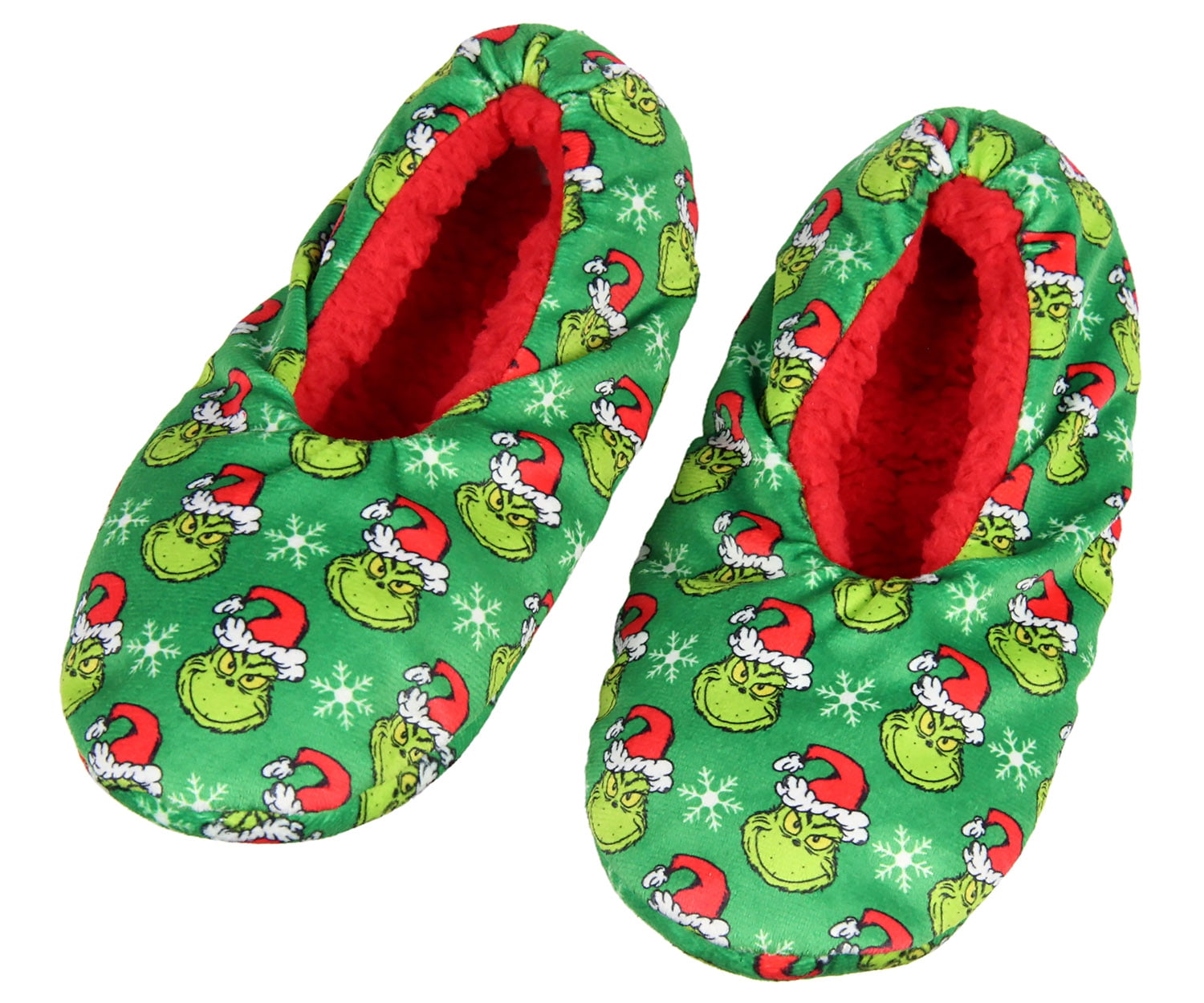 Dr. Seuss The Grinch That Stole Christmas Slippers Santa Grinch Slipper ...