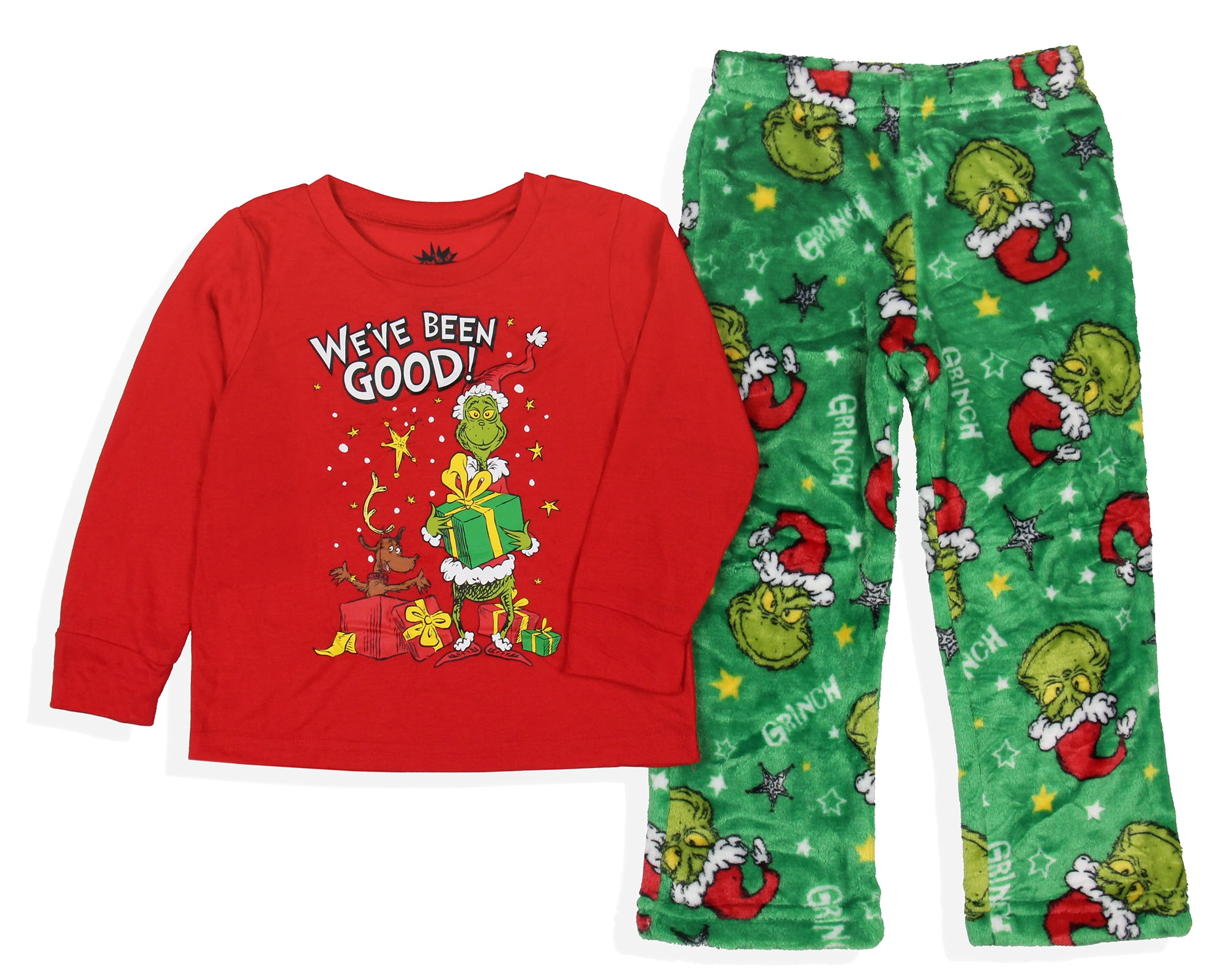 MJC Boys Dr. Seuss The Grinch and Max We've Been Good Toddler Pajamas ...