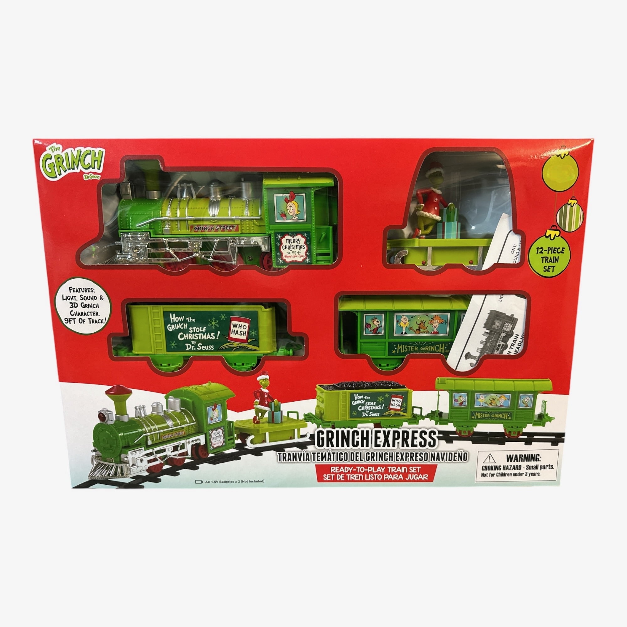 Dr. Seuss' The Grinch Express Train - Battery Operated Plastic Toy by ...