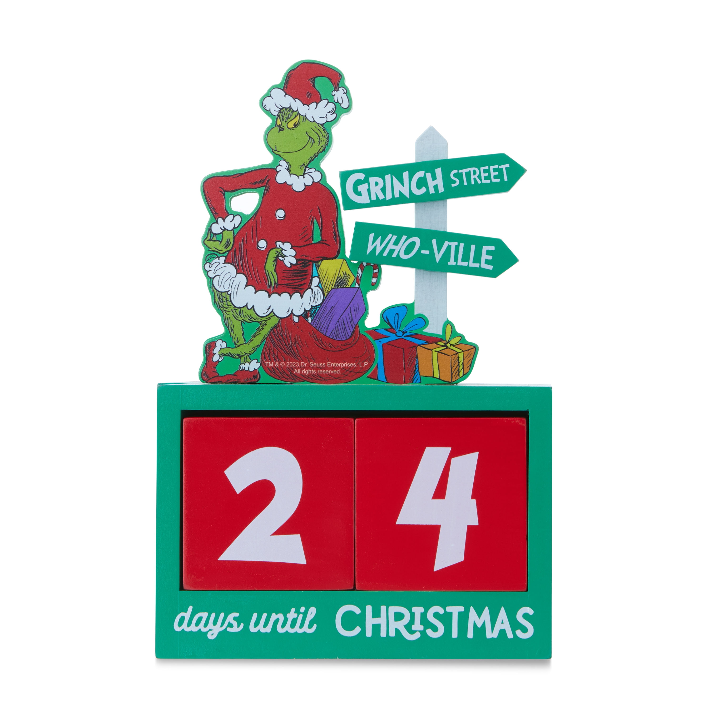 Dr Seuss' The Grinch Who Stole Christmas, Countdown Calendar, Green ...