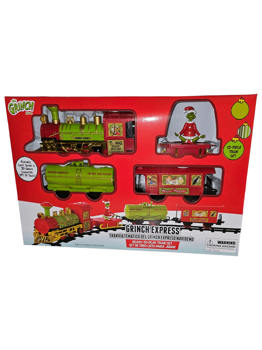Dr. Seuss', The Grinch Who Stole Christmas, Express Train Set, 12 Piece ...