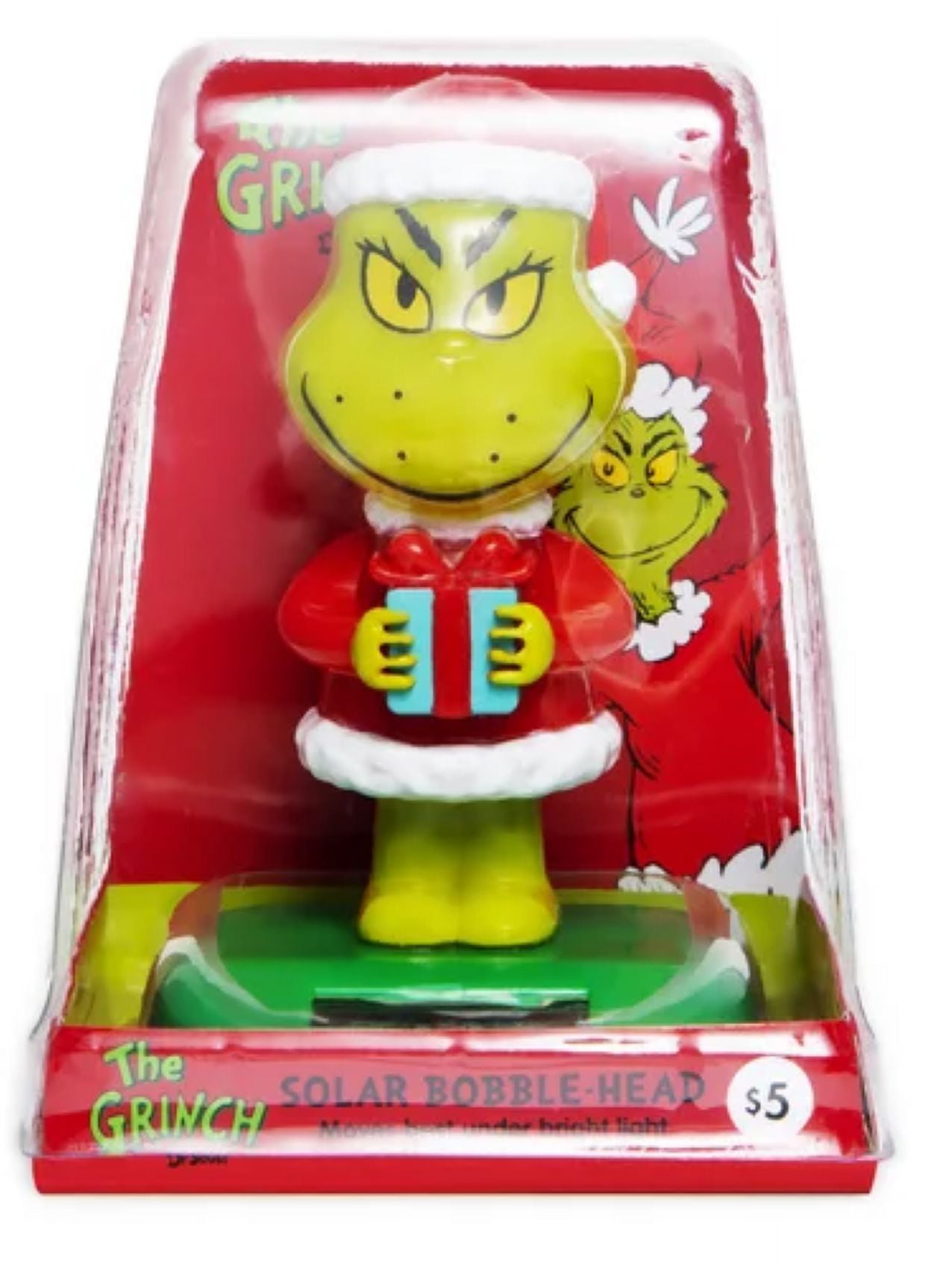 Dr. Seuss The Grinch Who Stole Christmas Grinch Solar Bubble-Head New ...