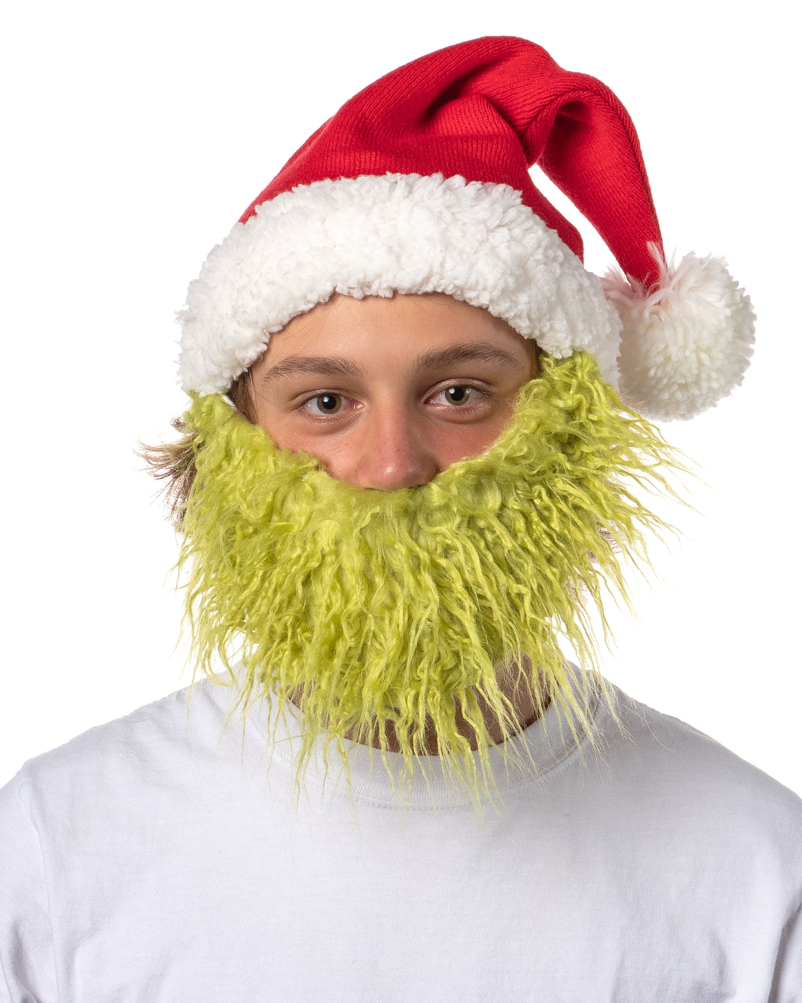 Dr. Seuss The Grinch Who Stole Christmas Knitted Grinch Bearded Santa ...