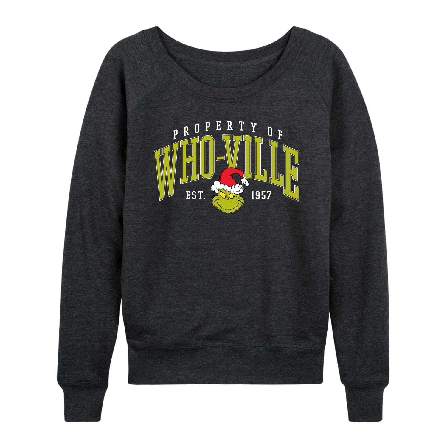 Dr. Seuss - The Grinch - Whoville Collegiate - Women's French Terry ...