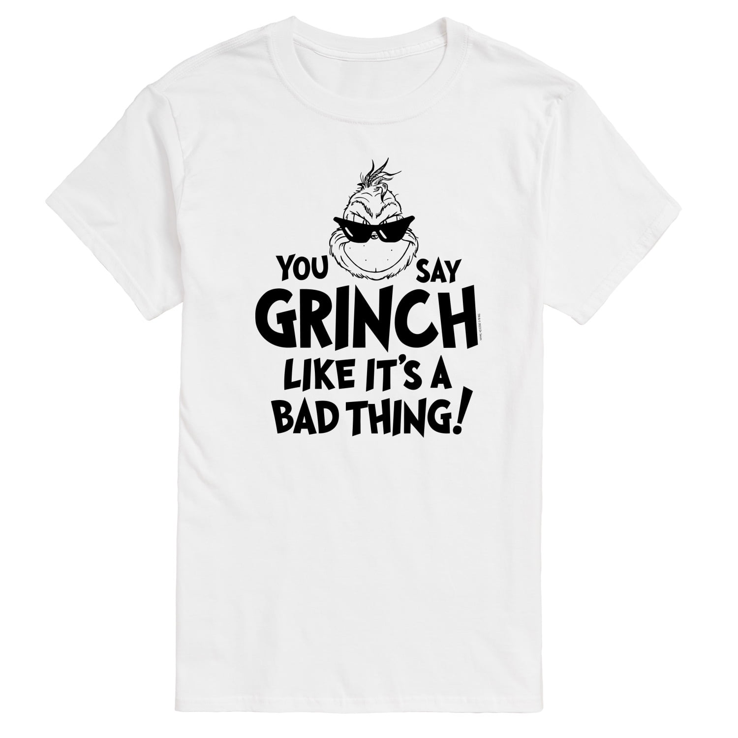 Dr. Seuss - The Grinch - You Say Grinch Bad Thing - Men's Short Sleeve ...