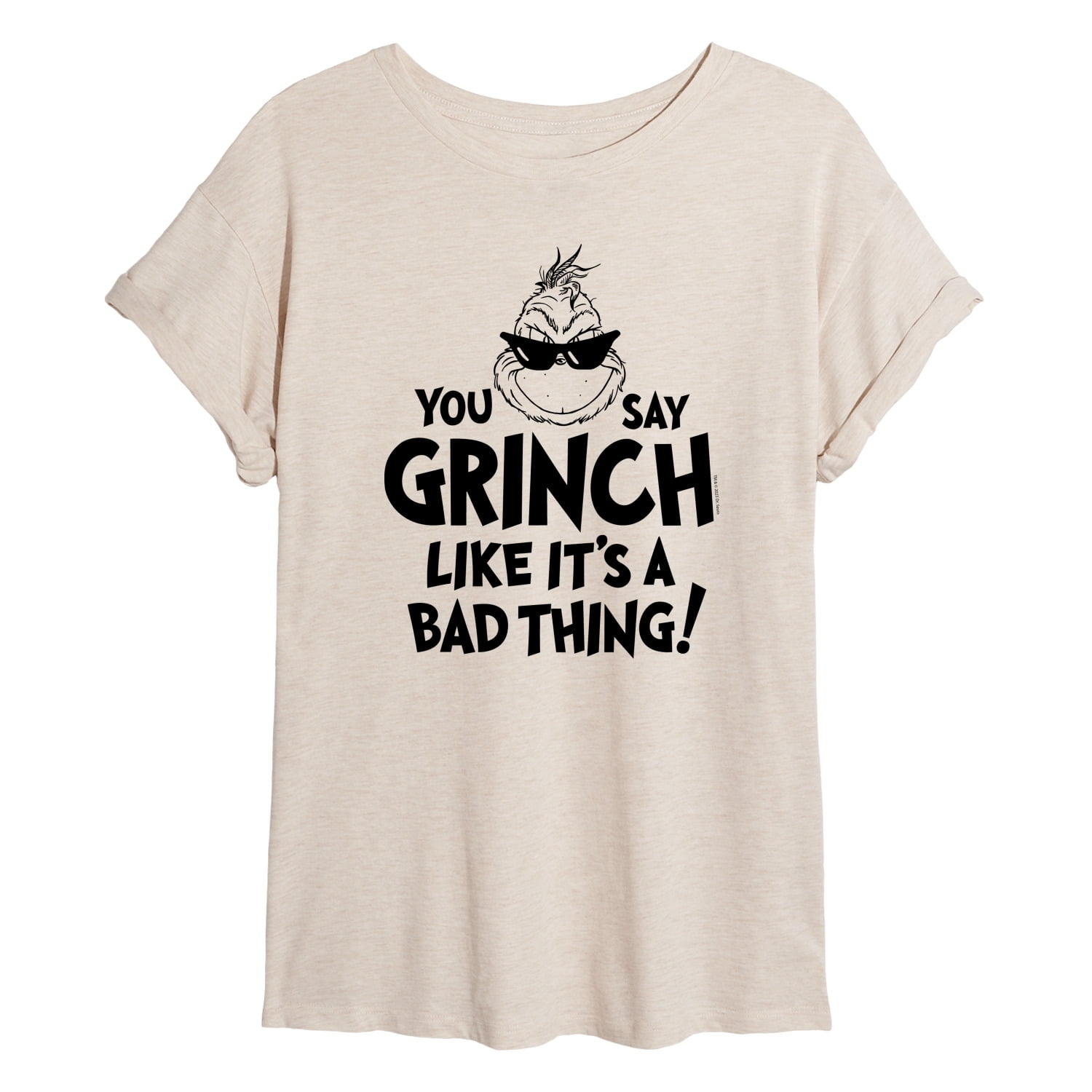 Dr. Seuss - The Grinch - You Say Grinch Bad Thing - Women's Oversized ...