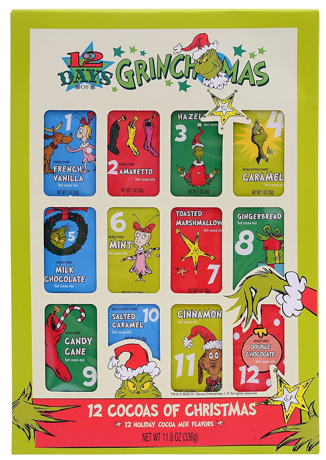 Dr Seuss The Hot Chocolate Mix Gift Set, 12 Cocoas of mas Holiday Hot ...