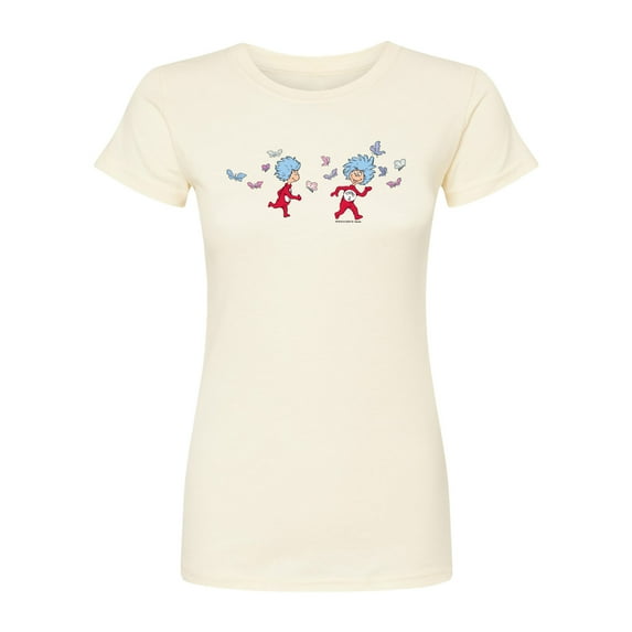 Dr. Seuss - The Things - Juniors Fitted Graphic T-Shirt - Walmart.com